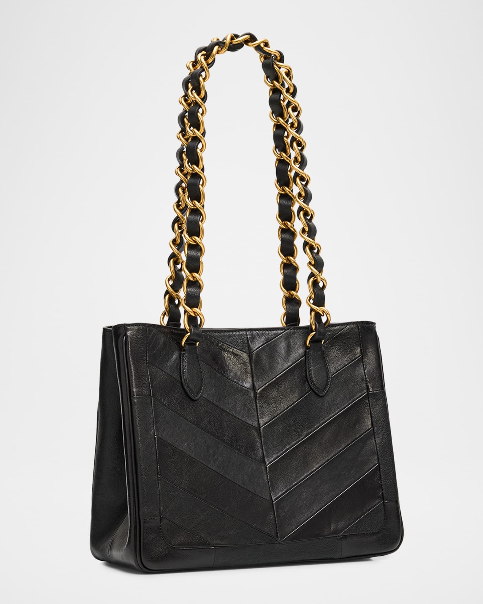 Valentino Garavani Laseine Small Nappa Leather Shopping Bag | Neiman Marcus