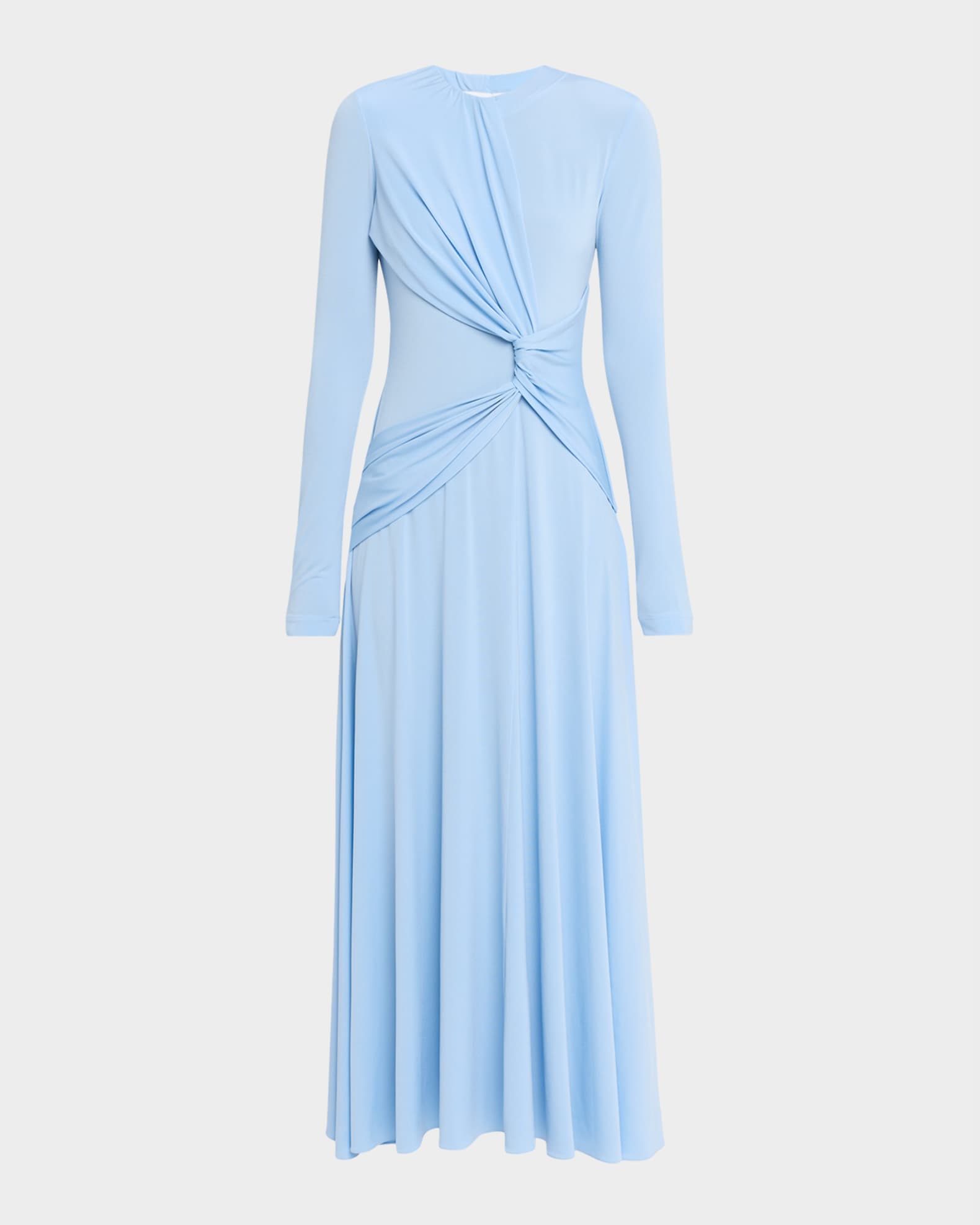 Prabal Gurung Long Sleeve Draped Sash Dress | Neiman Marcus