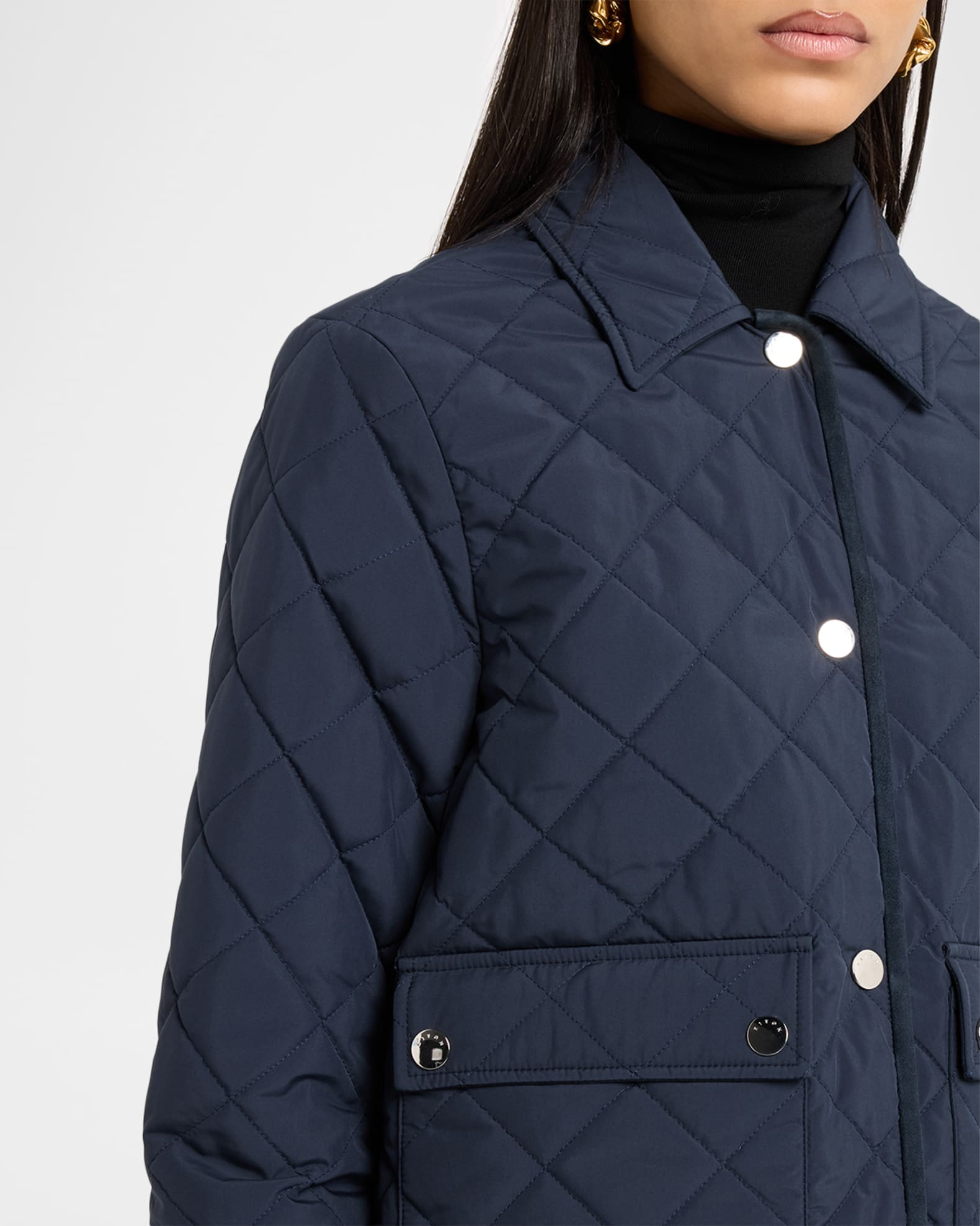 Kiton Single-Breasted Quilted Overcoat | Neiman Marcus