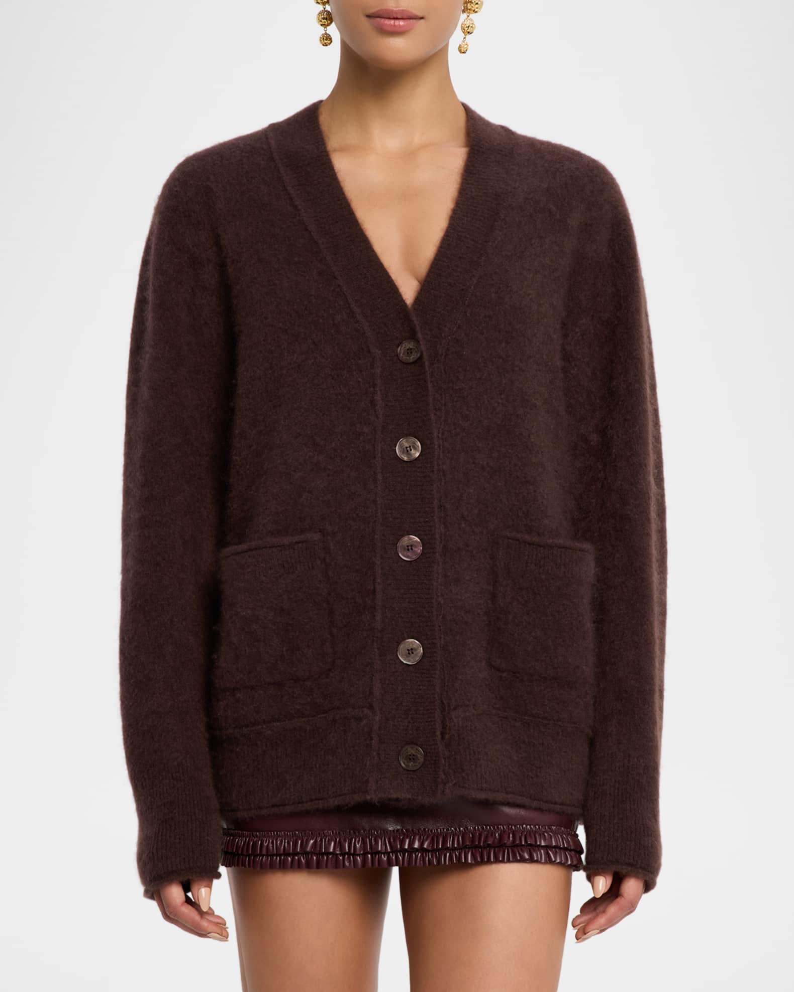 LoveShackFancy Applene Cashmere Cardigan | Neiman Marcus