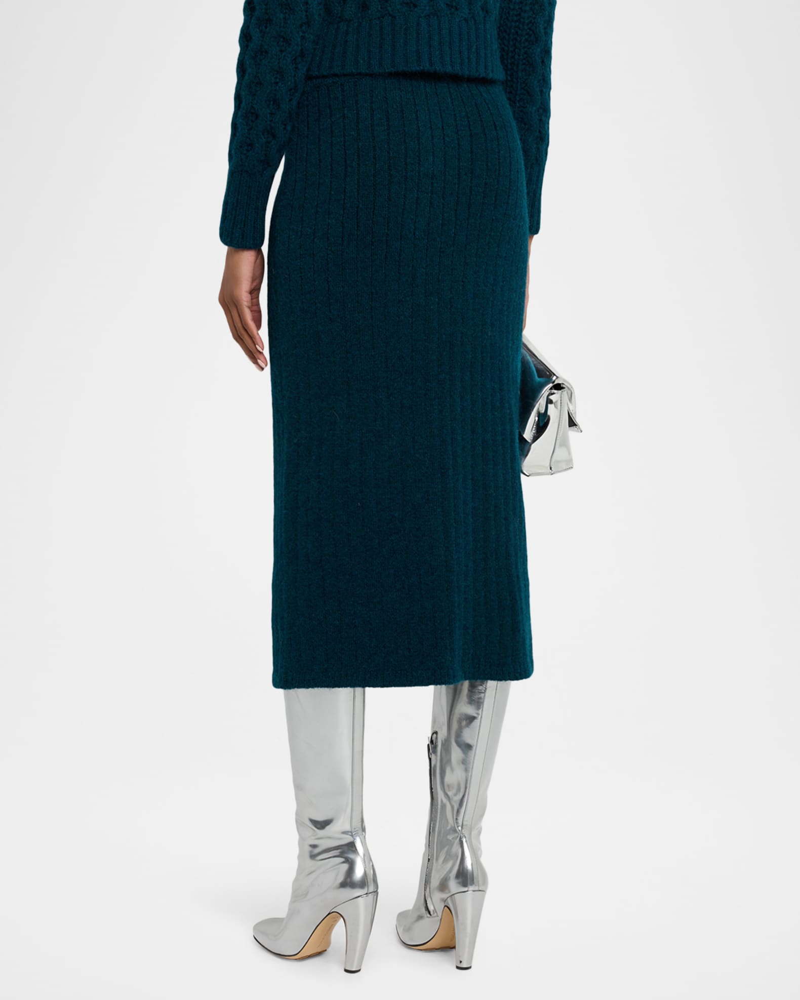 ELEVEN SIX Pia Sweater Tube Midi Skirt | Neiman Marcus