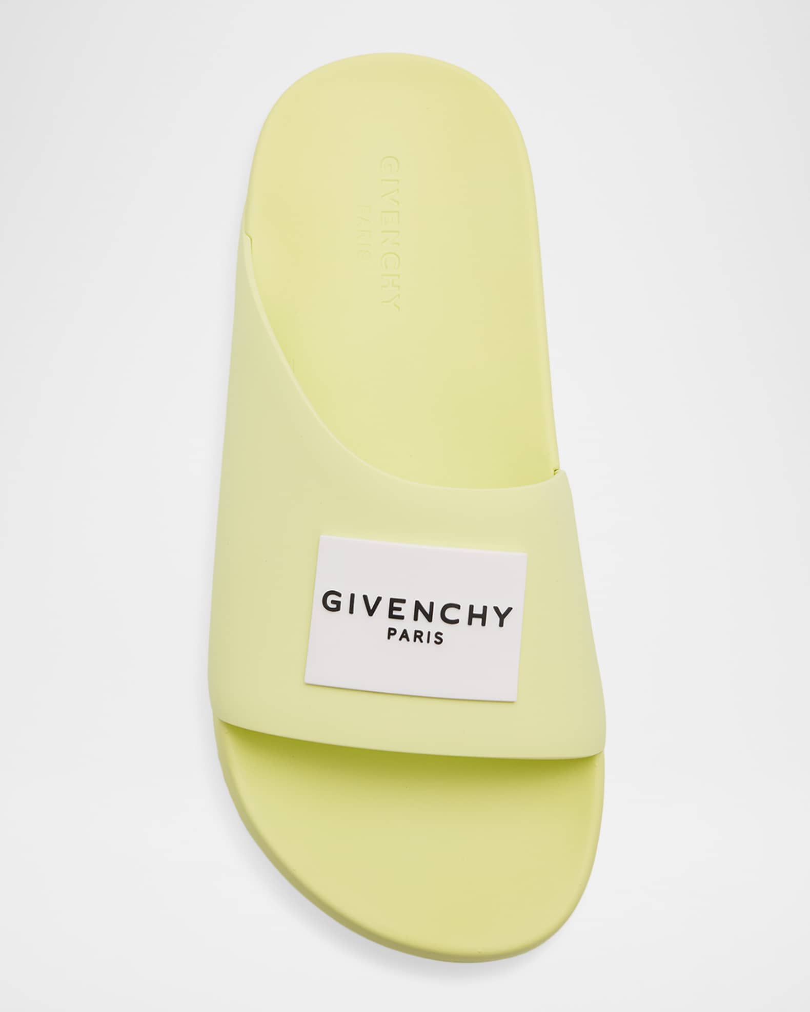 Givenchy Logo Label Slide Sandals | Neiman Marcus