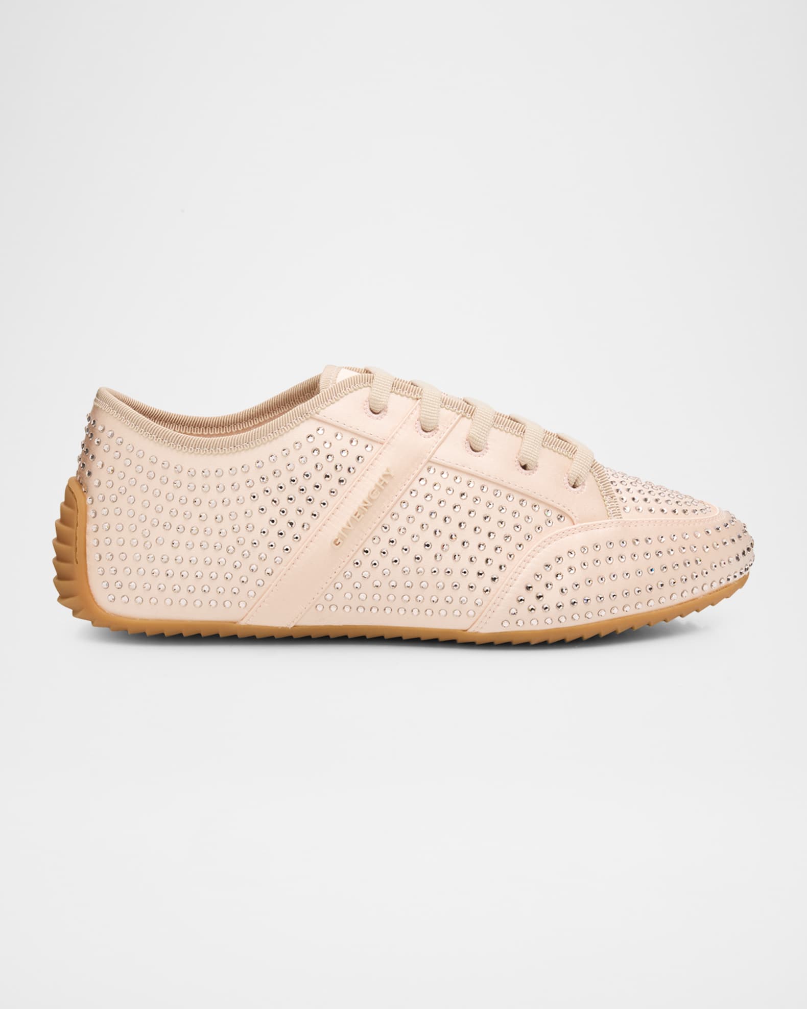 Givenchy Embellished Satin Slim Sneakers | Neiman Marcus