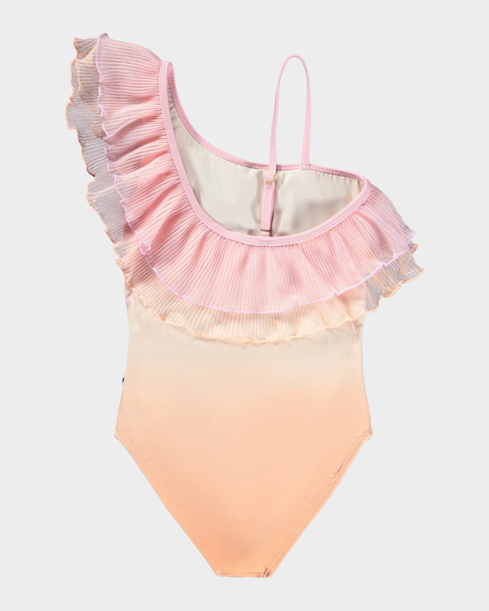 Molo Girl's Nilla Asymmetric-Ruffle One-Piece Swimsuit, Size 3-10 ...