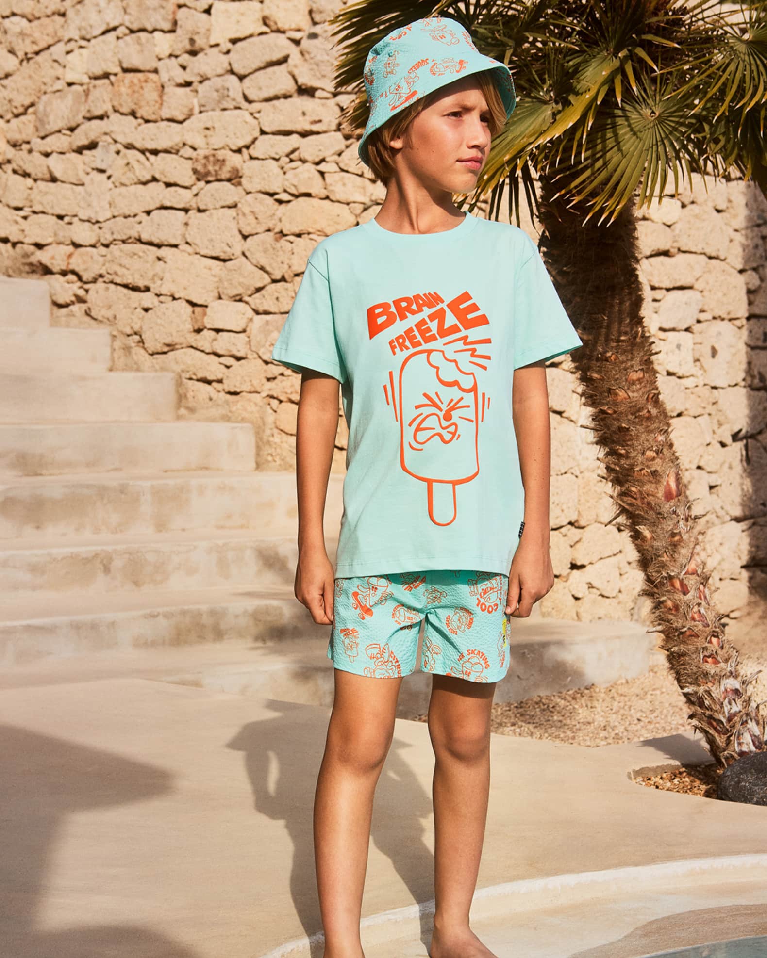 Molo Boy's Niko Swim Shorts, Size 7-10 | Neiman Marcus