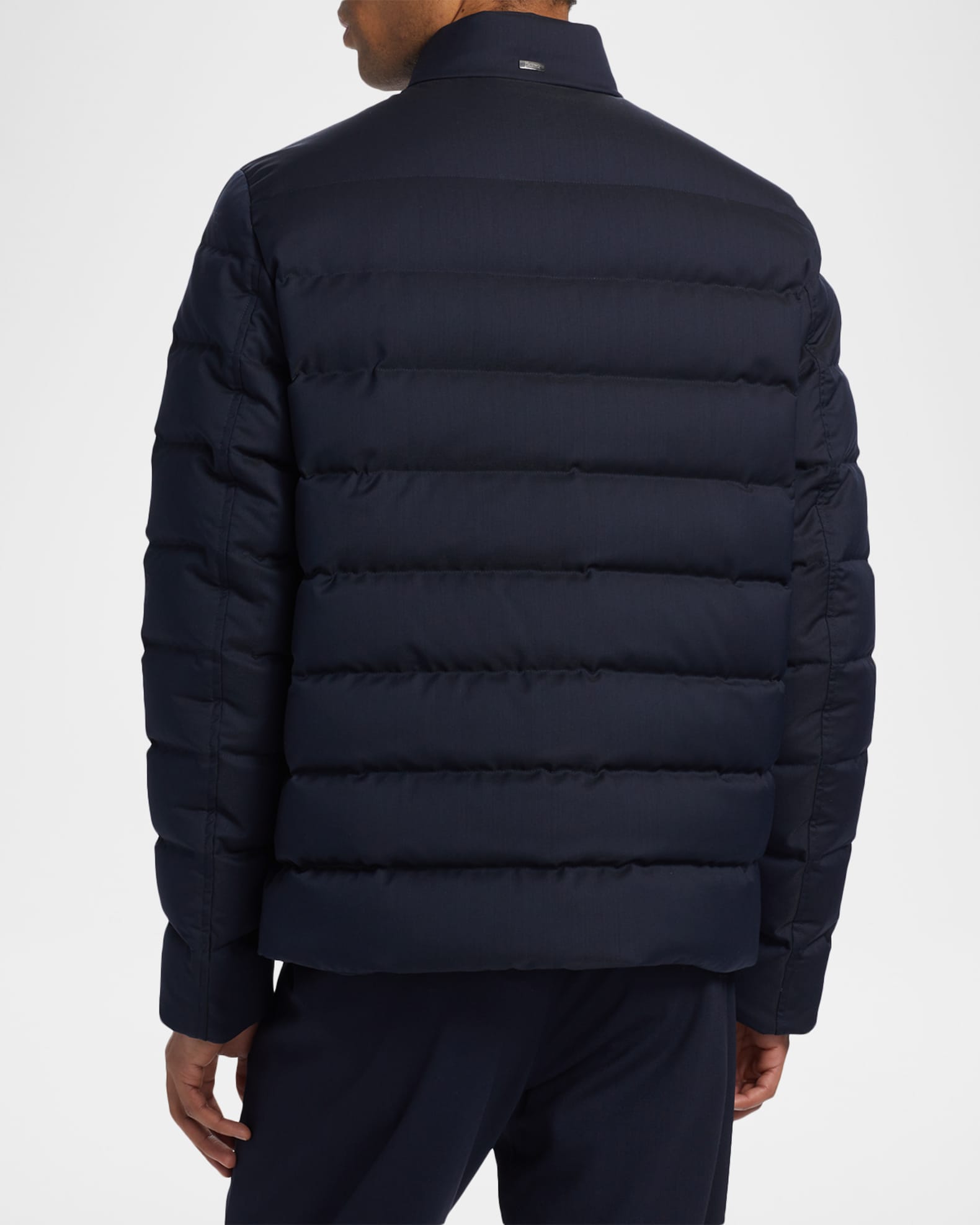Herno Men's Wool Blend Puffer Jacket | Neiman Marcus