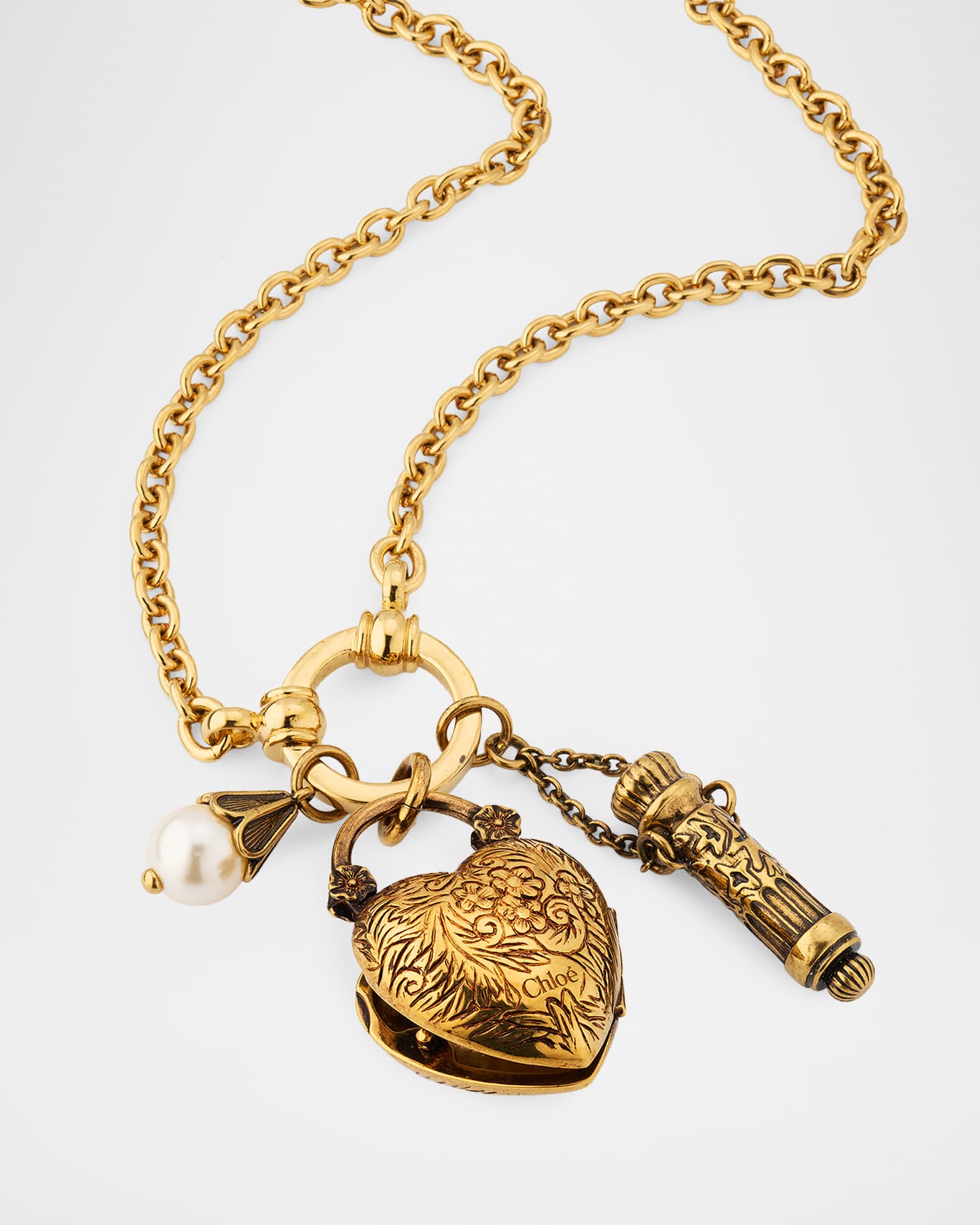Chloe Victorian Charm Necklace | Neiman Marcus