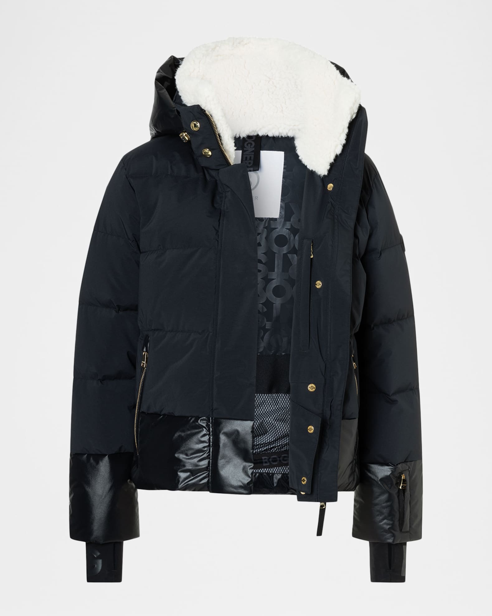 Bogner Maja Down Ski Jacket with Removable Hood & Collar | Neiman Marcus