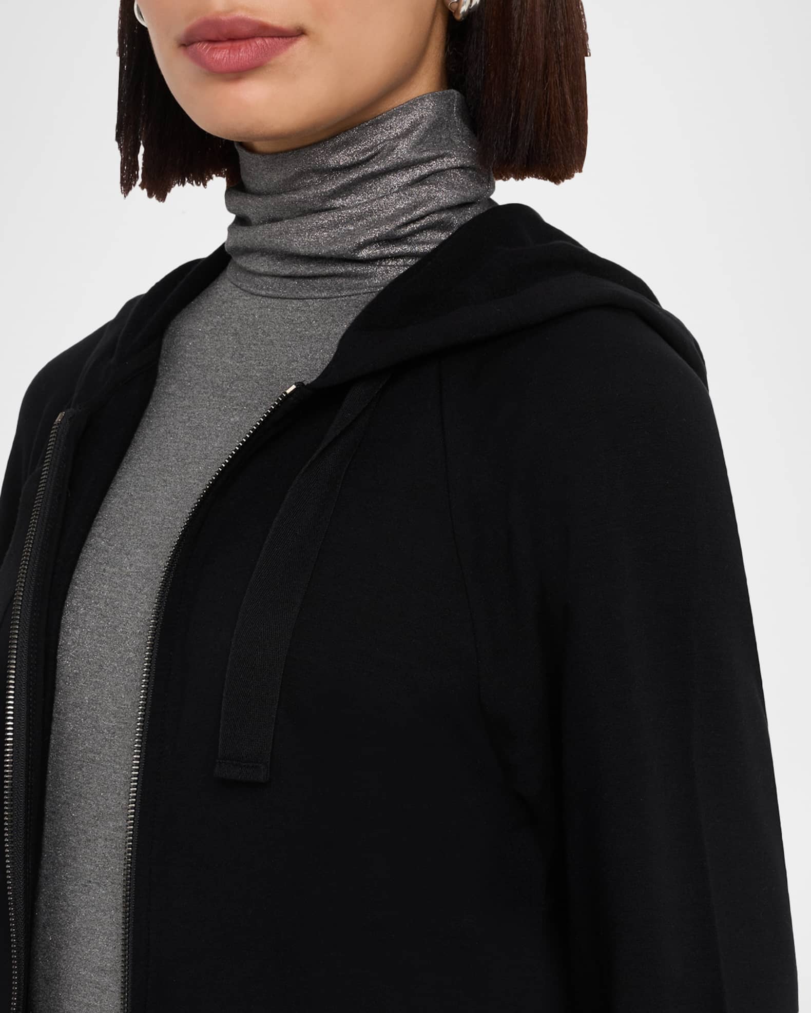 Majestic Filatures Zip-Front French Terry Hoodie | Neiman Marcus