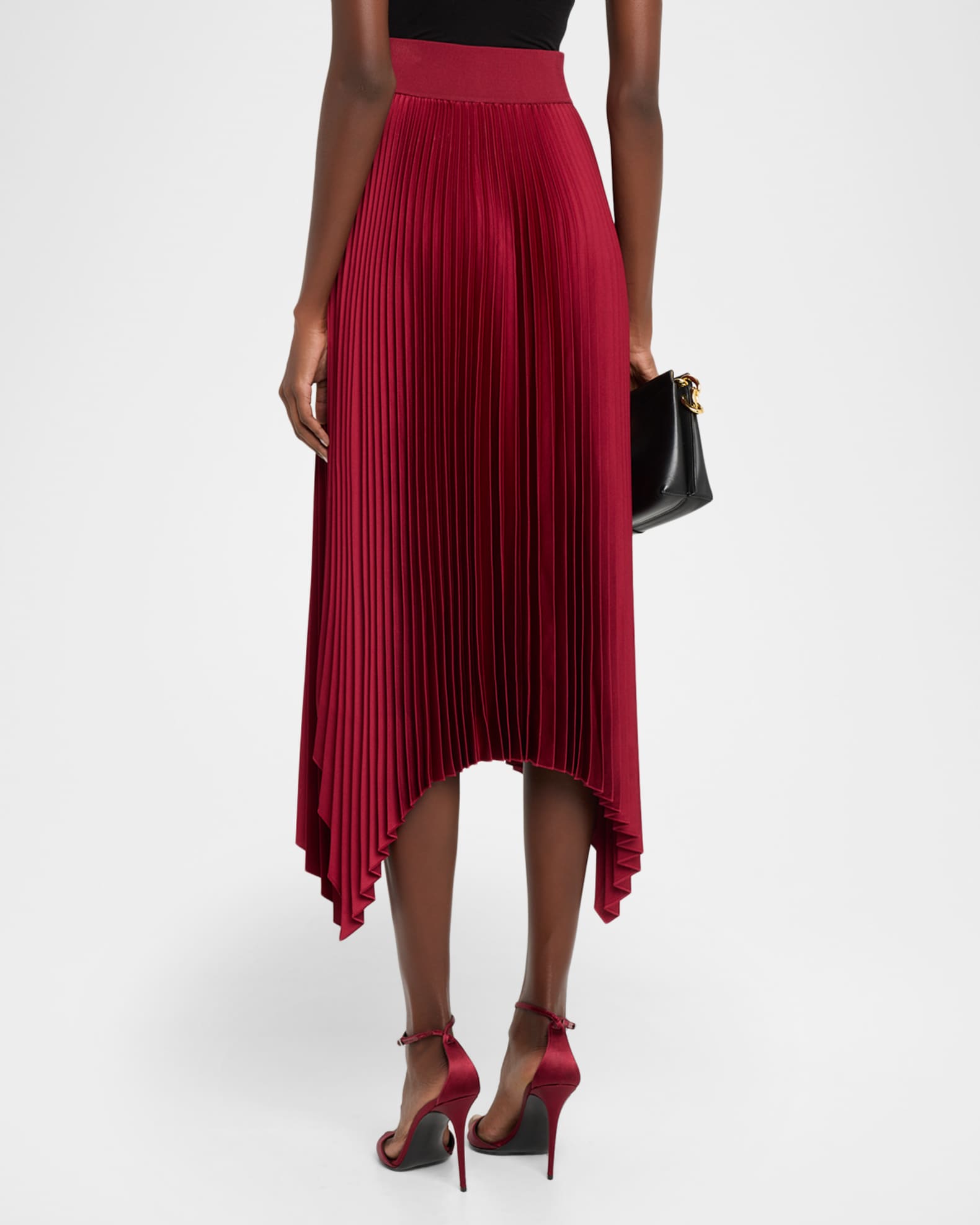 Joseph Ade Plisse Handkerchief Midi Skirt | Neiman Marcus