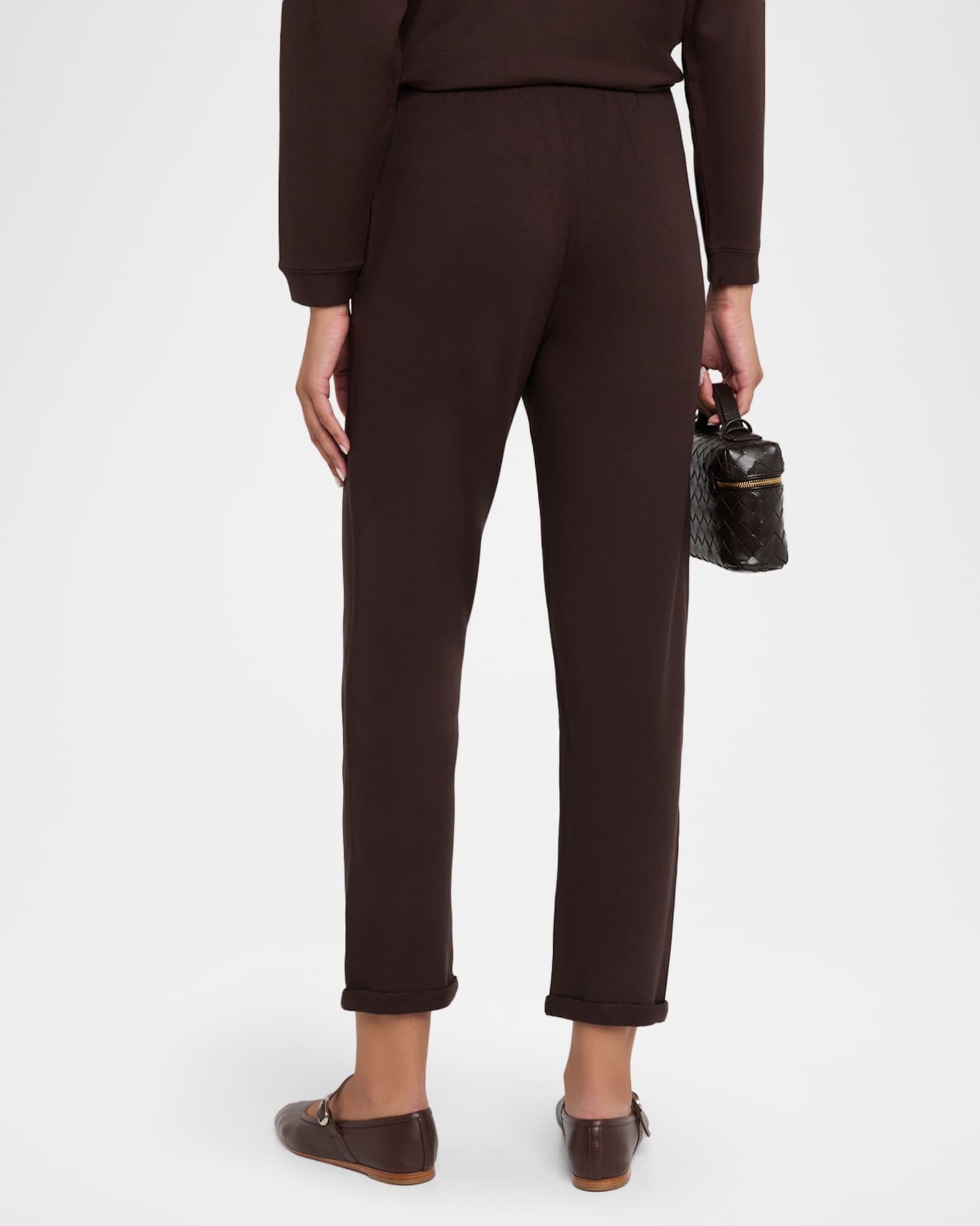 Majestic Filatures Cropped Drawstring French Terry Pants | Neiman Marcus