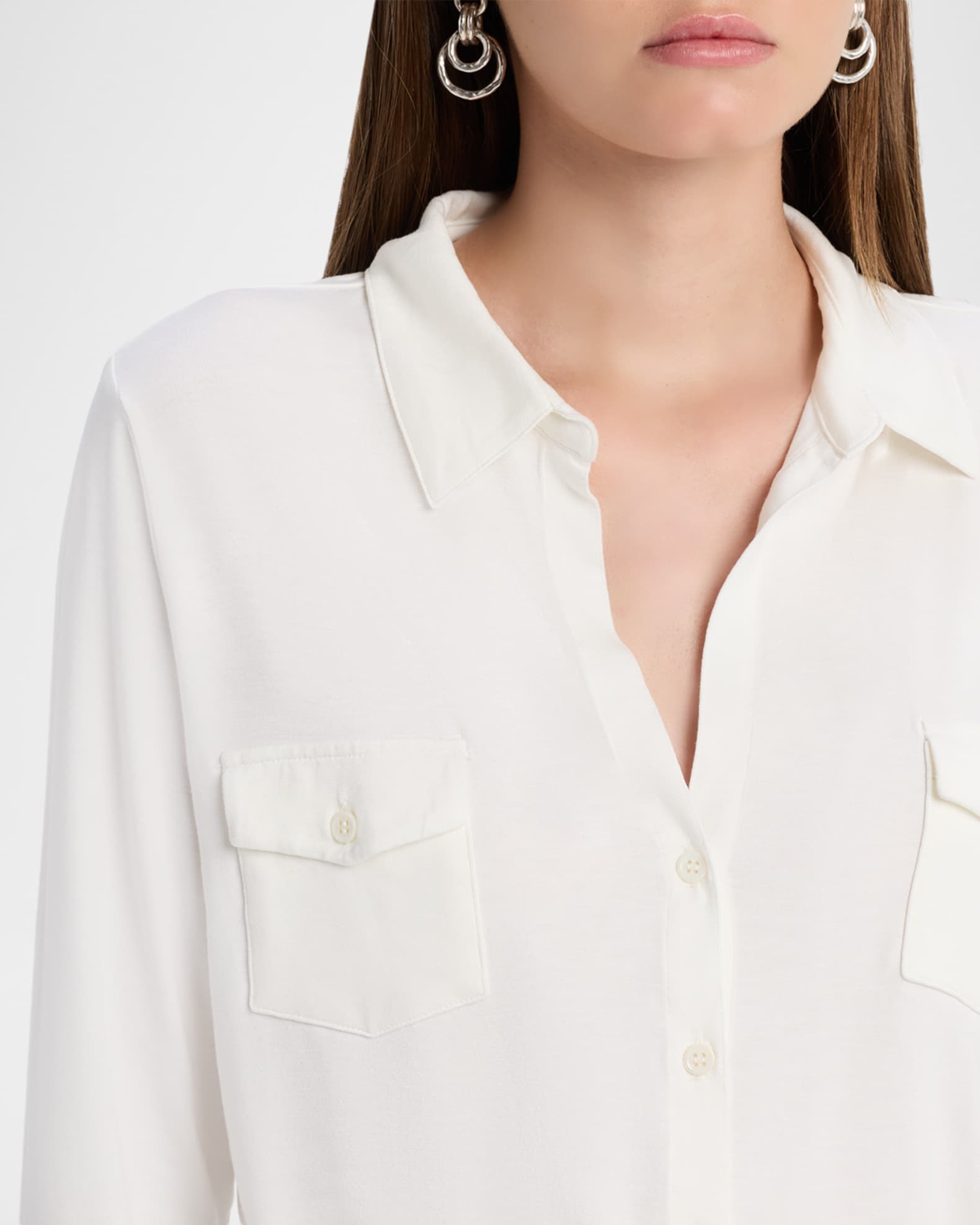 Majestic Filatures Soft Touch Long-Sleeve Shirt | Neiman Marcus