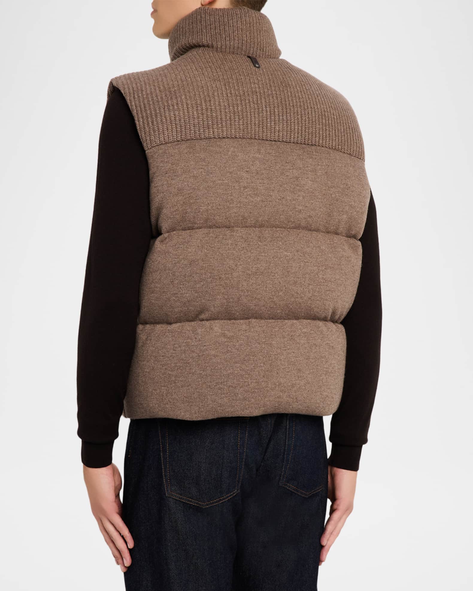 Mackage Men's Braxton Cashmere and Wool Down Vest | Neiman Marcus