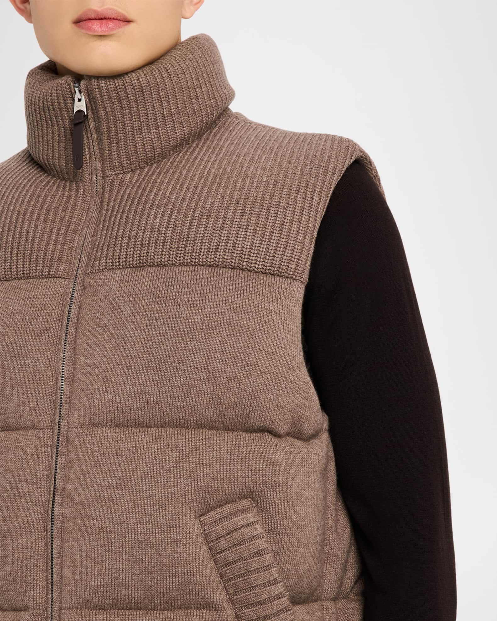 Mackage Men's Braxton Cashmere and Wool Down Vest | Neiman Marcus