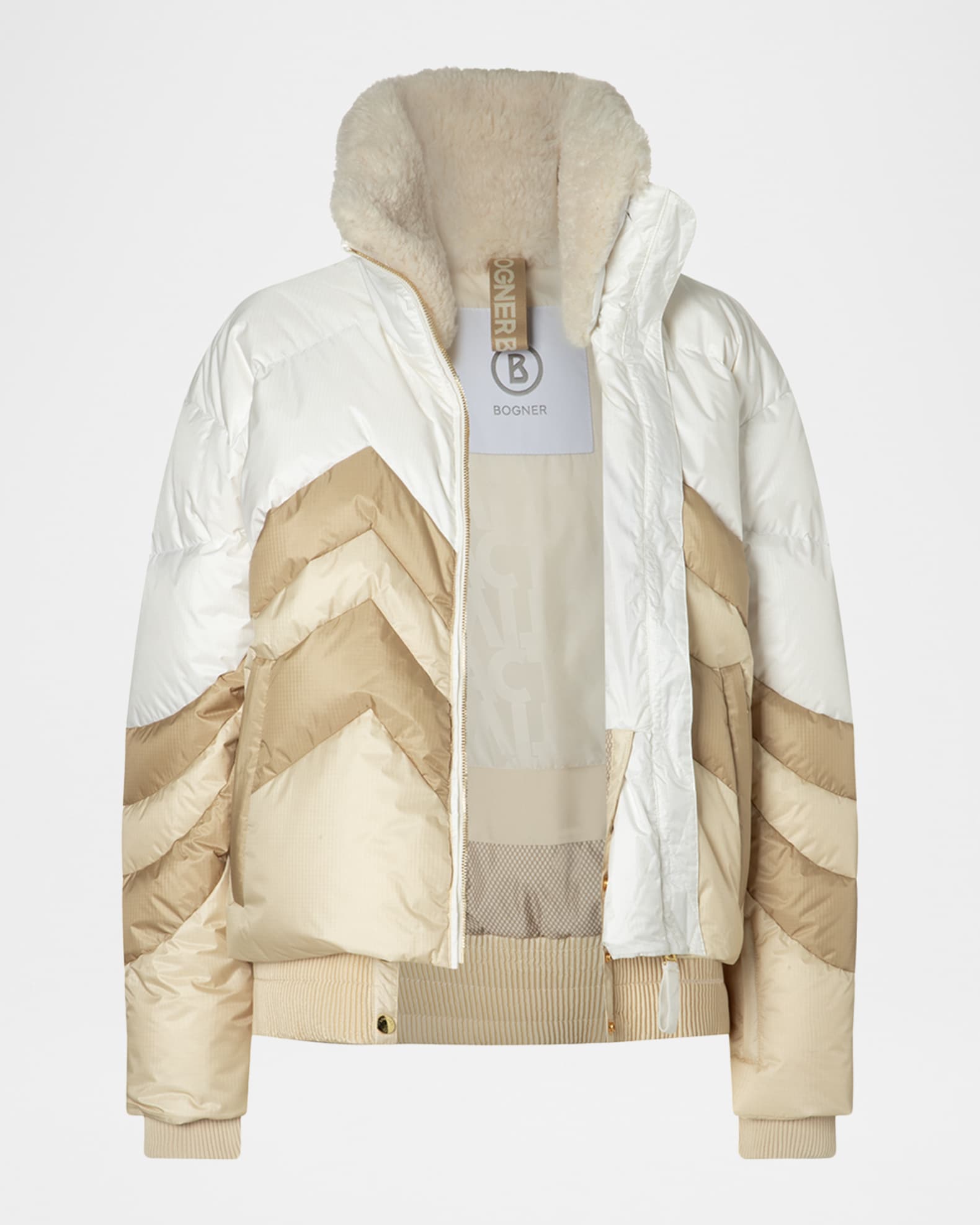Bogner Valea Chevron Down Ski Jacket | Neiman Marcus