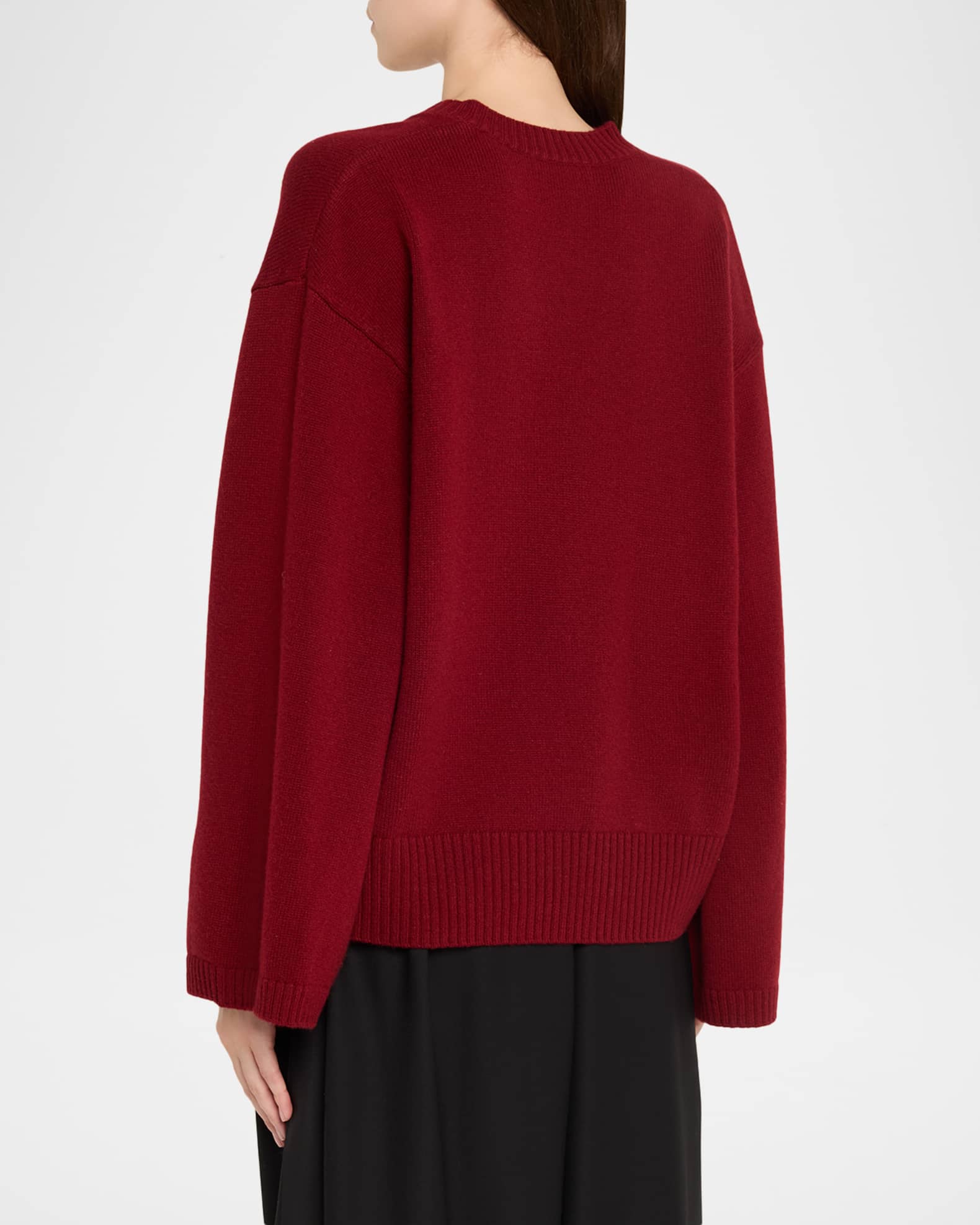 Majestic Filatures V-Neck Relaxed Merino Wool Sweater | Neiman Marcus