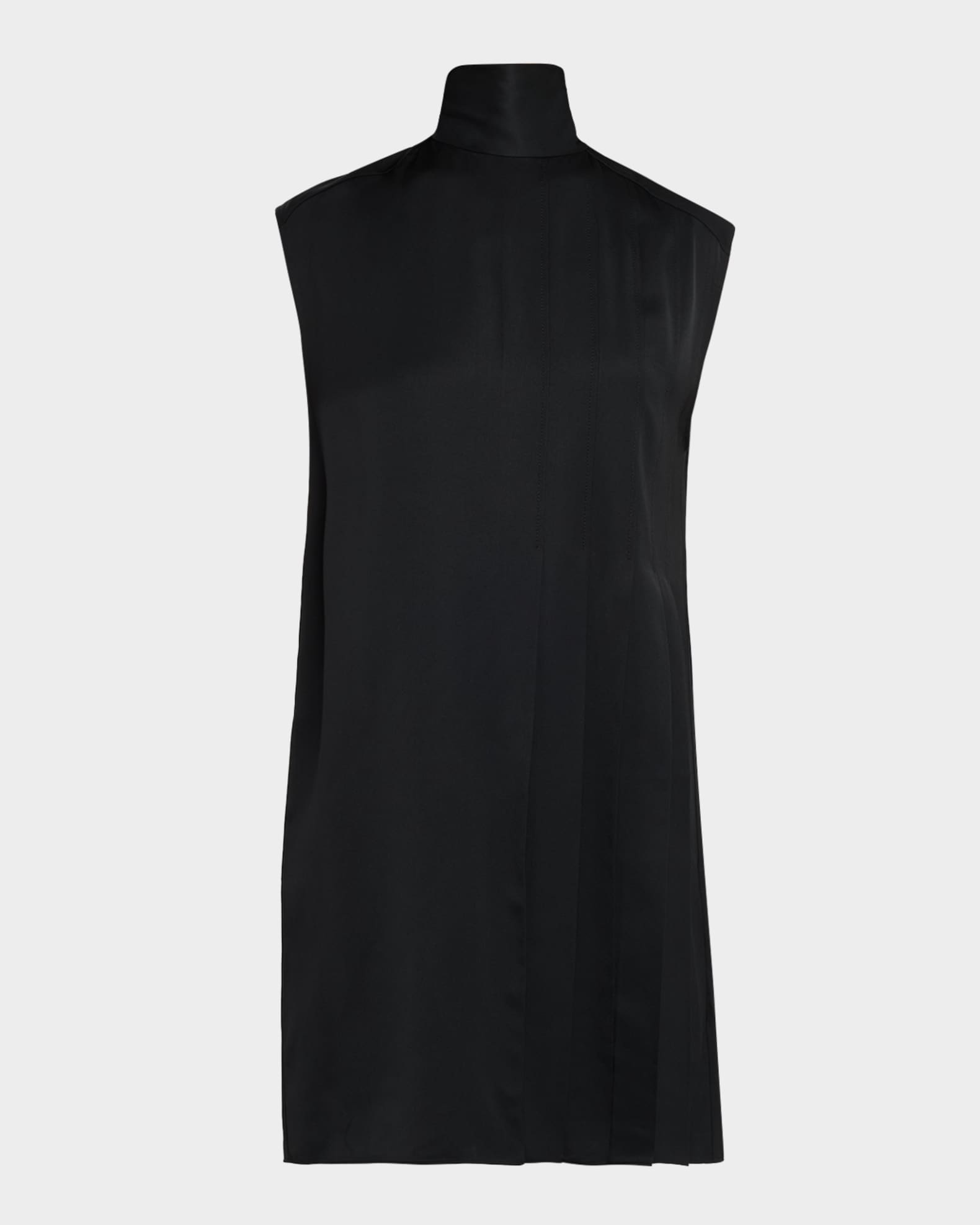 Joseph Sandy Pleated Sleeveless Crepe Mini Dress | Neiman Marcus