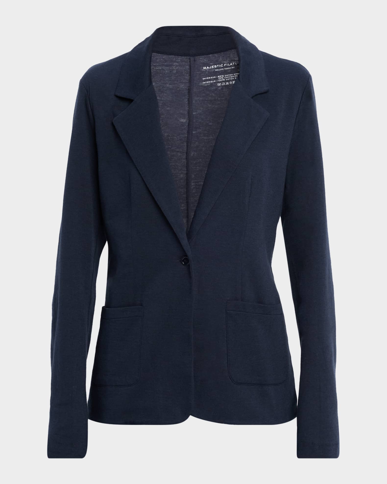 Majestic Filatures Single-Button Double Faced Blazer | Neiman Marcus