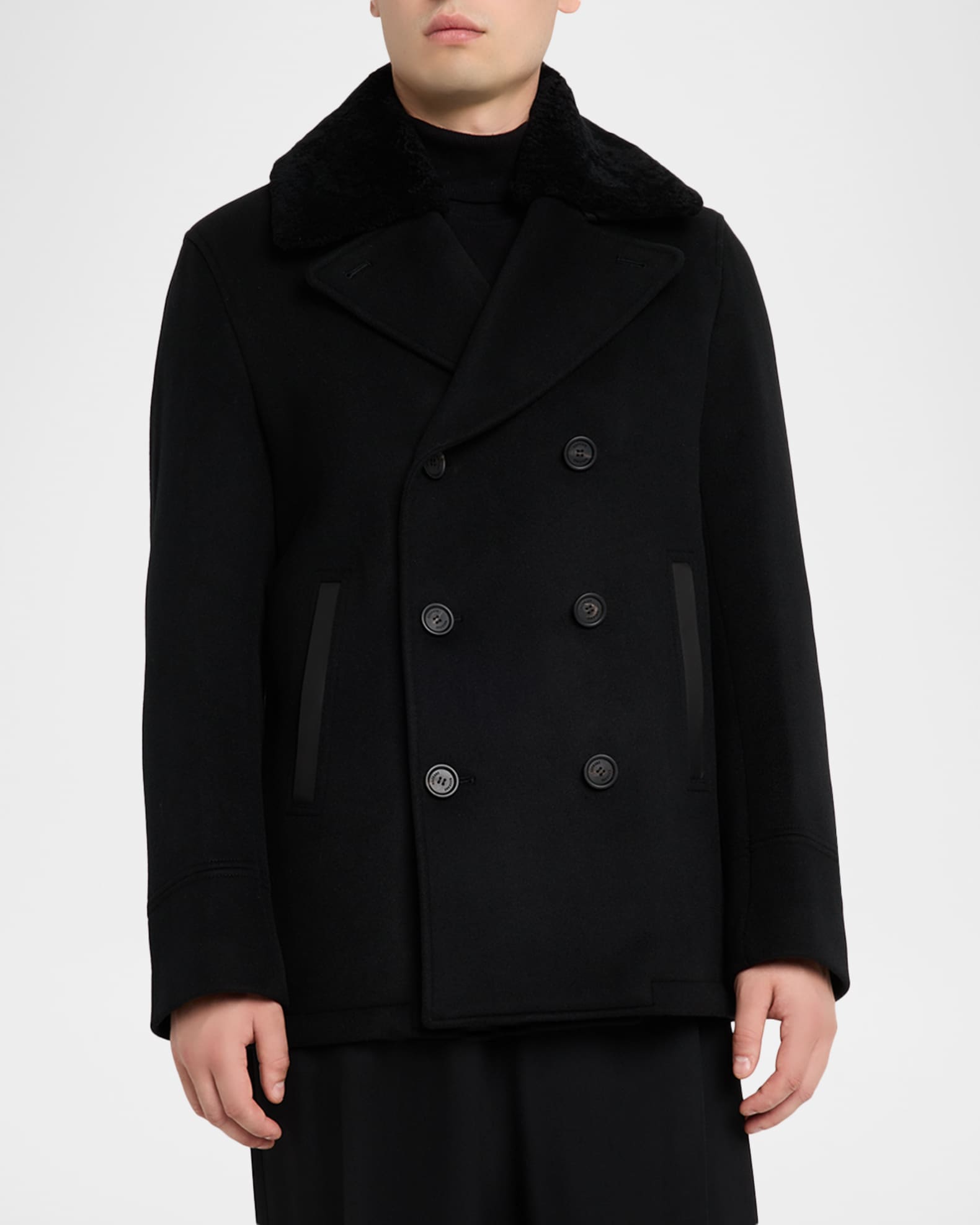 Mackage Men's Cole Wool Double Breasted Jacket | Neiman Marcus