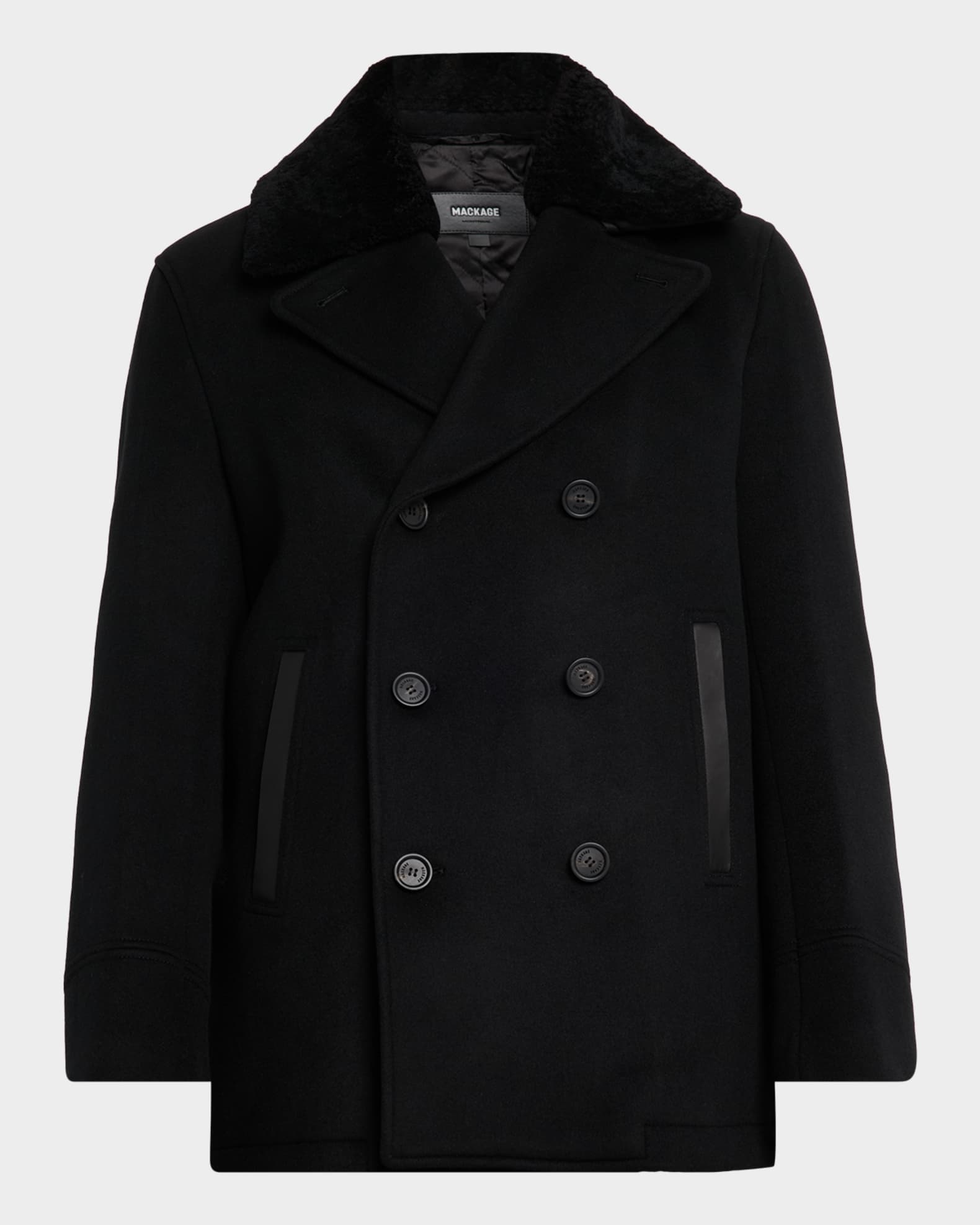 Mackage Men's Cole Wool Double Breasted Jacket | Neiman Marcus