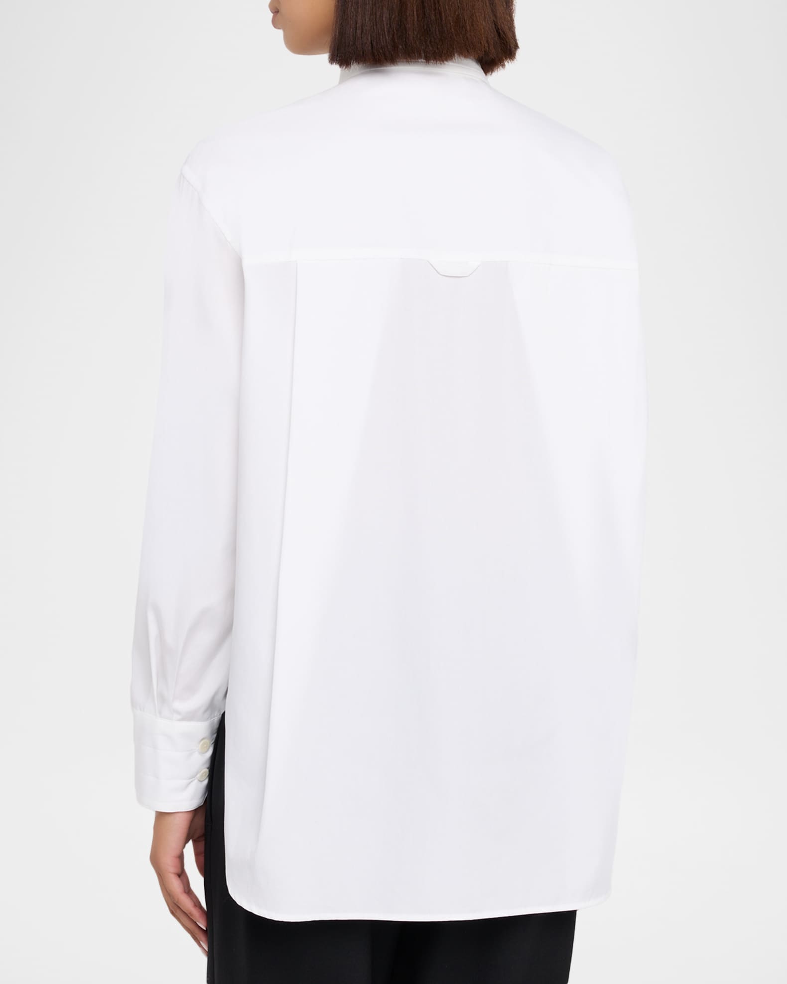 MARIA MCMANUS Oversized Long-Sleeve Tunic Shirt | Neiman Marcus