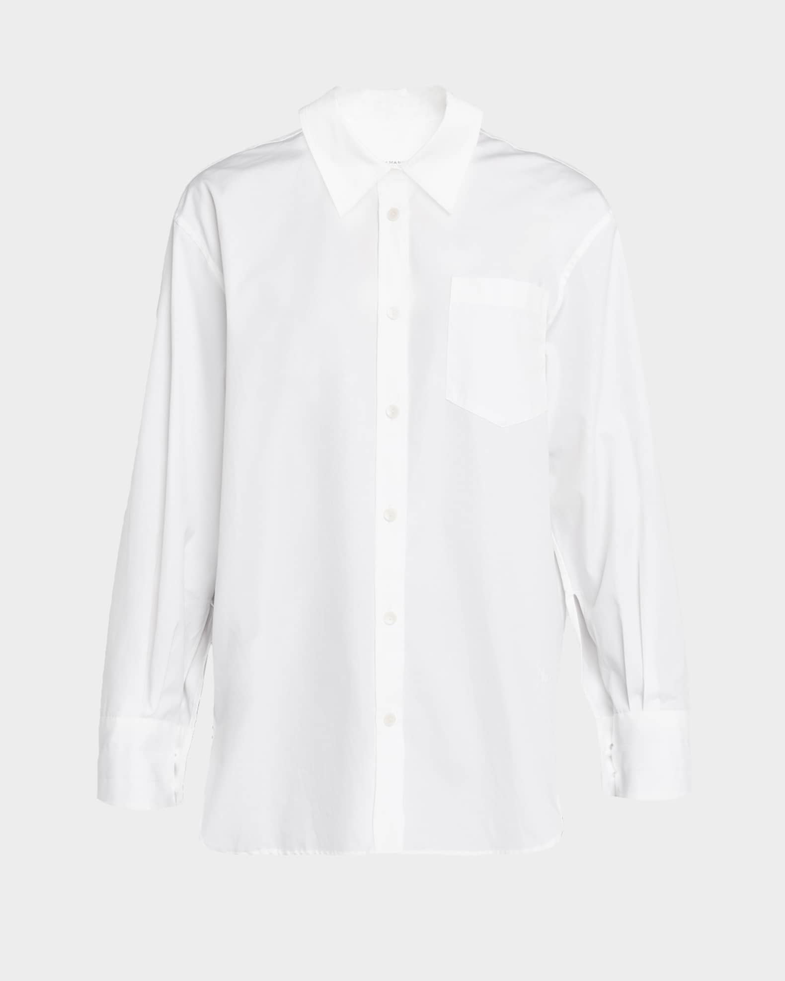 MARIA MCMANUS Oversized Long-Sleeve Tunic Shirt | Neiman Marcus