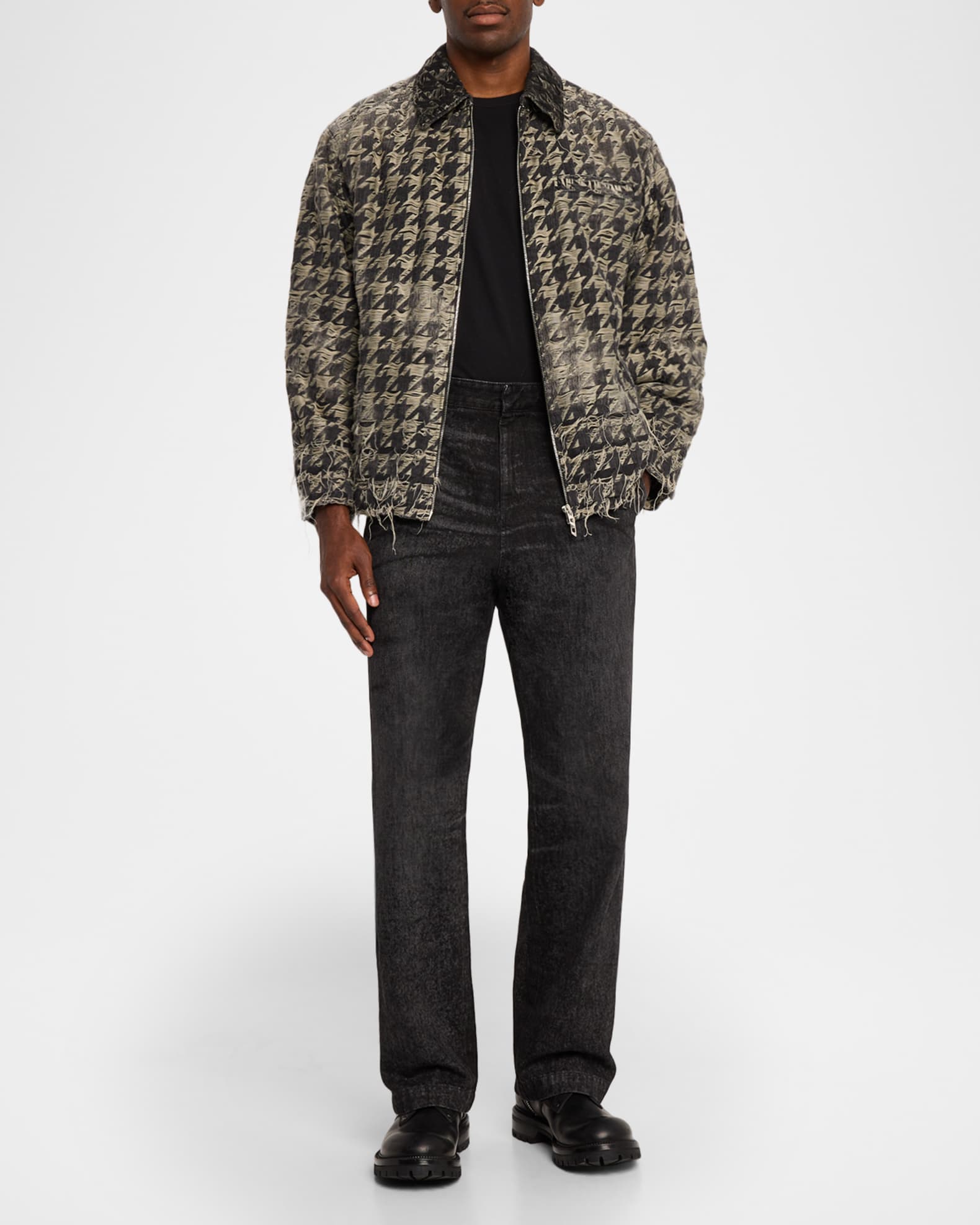 Diesel Men's D-Eber-FSH6 Straight-Leg Stonewash Denim Jeans | Neiman Marcus