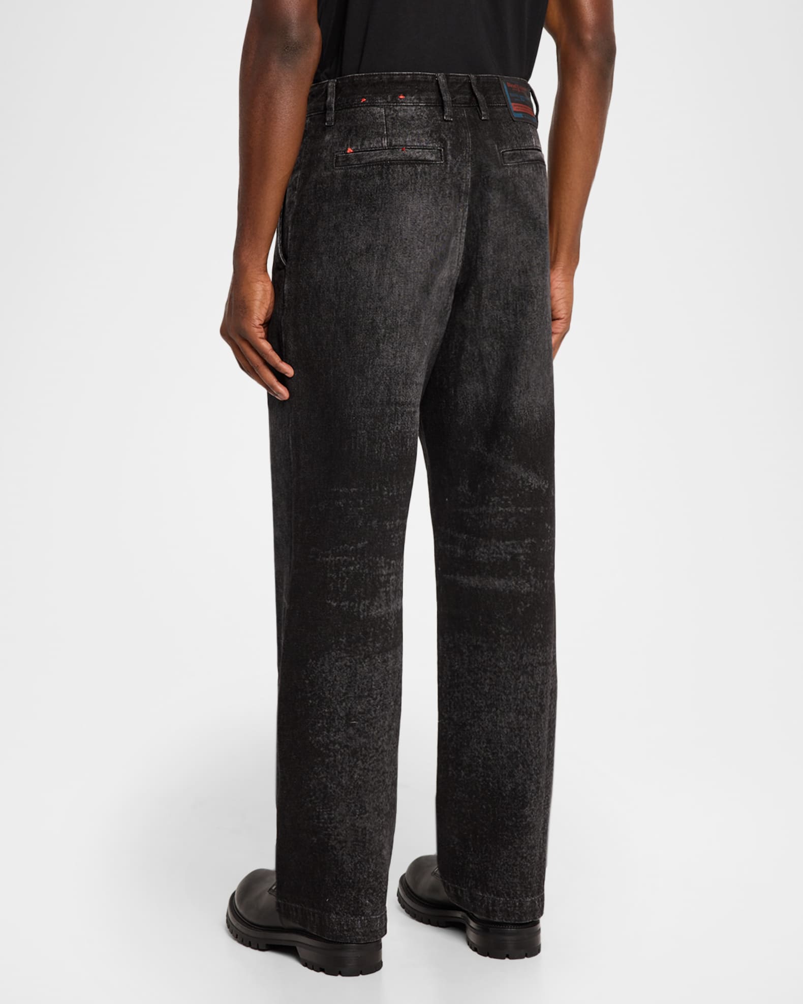 Diesel Men's D-Eber-FSH6 Straight-Leg Stonewash Denim Jeans | Neiman Marcus
