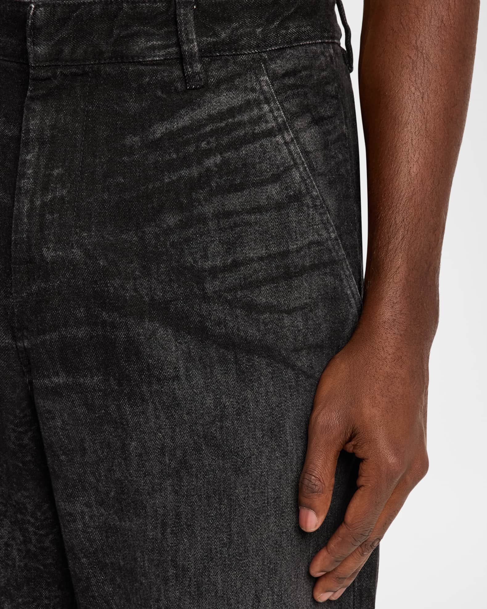 Diesel Men's D-Eber-FSH6 Straight-Leg Stonewash Denim Jeans | Neiman Marcus