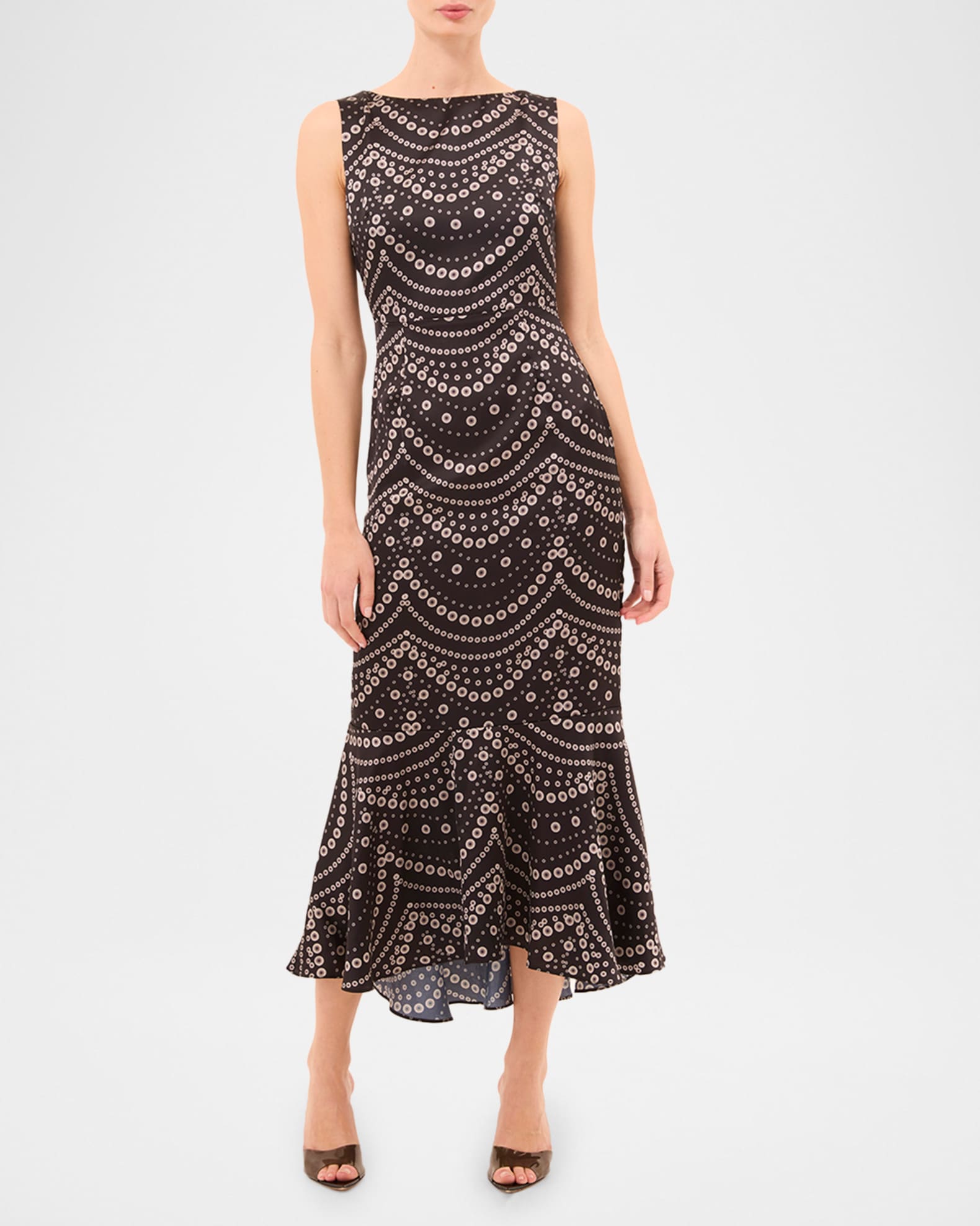 MISA Los Angeles Stranded Pearls Patricia Midi Dress | Neiman Marcus