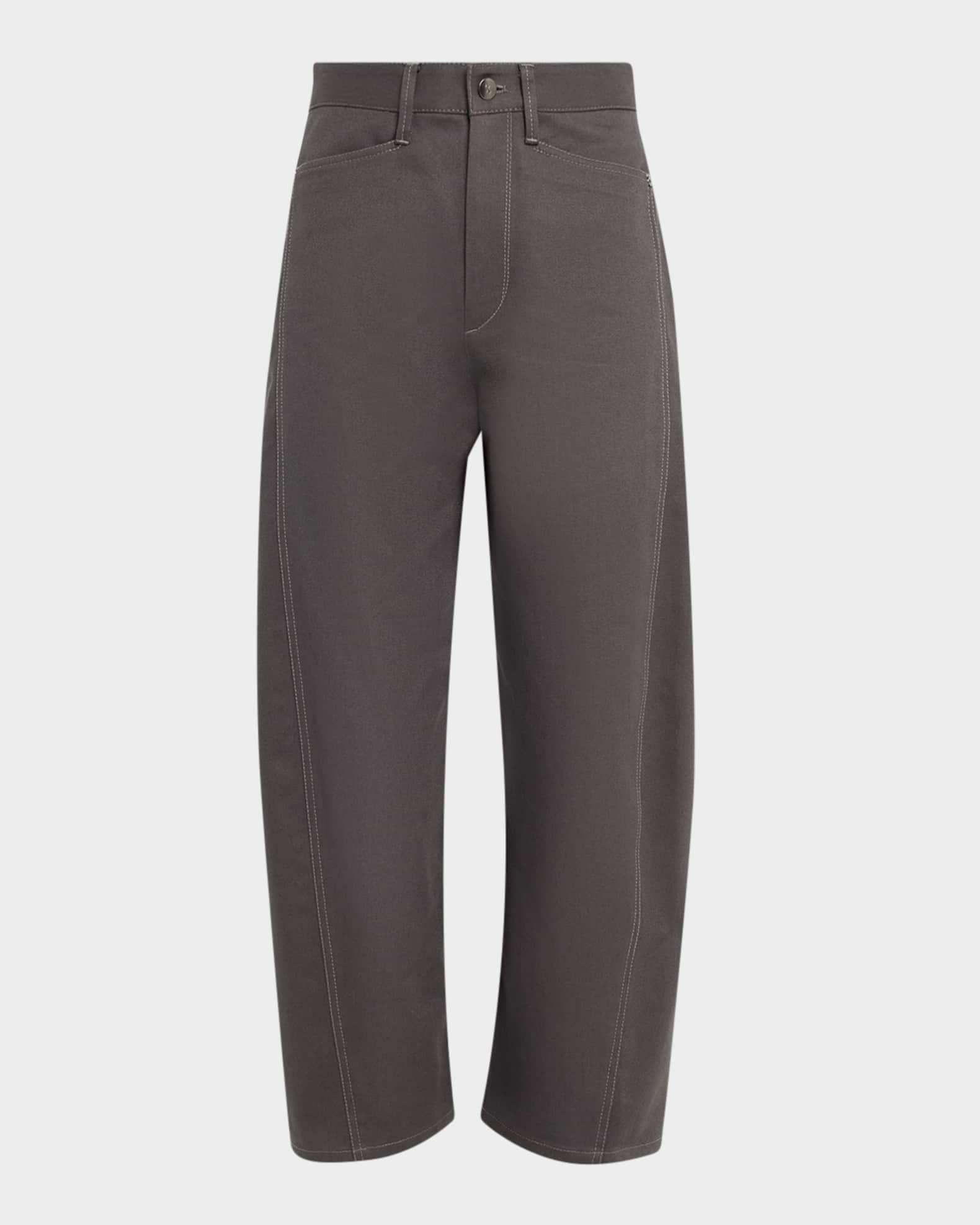 MARIA MCMANUS Cropped Bow-Leg Jeans | Neiman Marcus