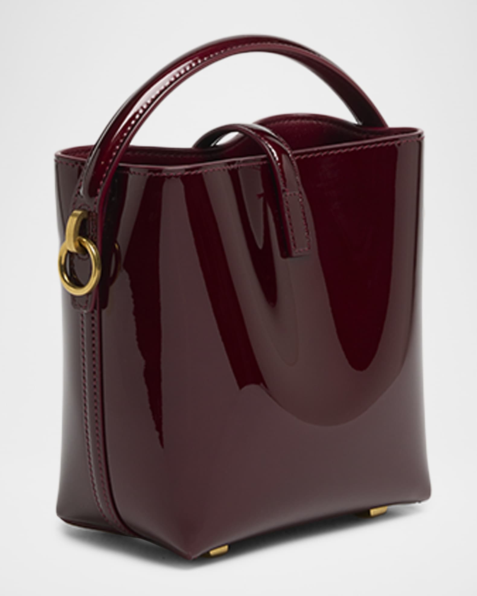 Saint Laurent Le 37 Mini YSL Bucket Bag in Patent Leather | Neiman Marcus
