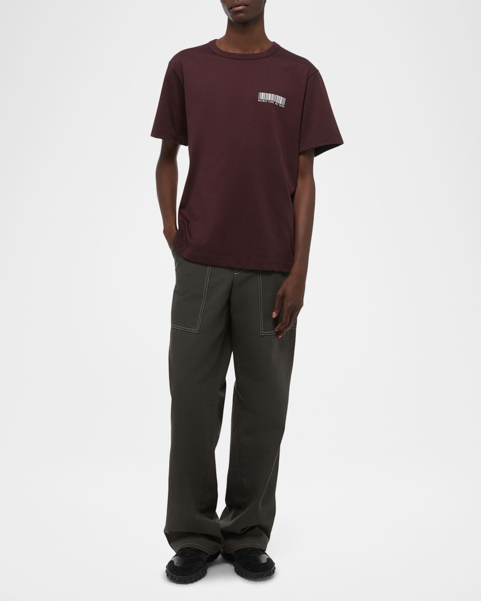 Helmut Lang Men's Ski Schedule Cotton T-Shirt | Neiman Marcus