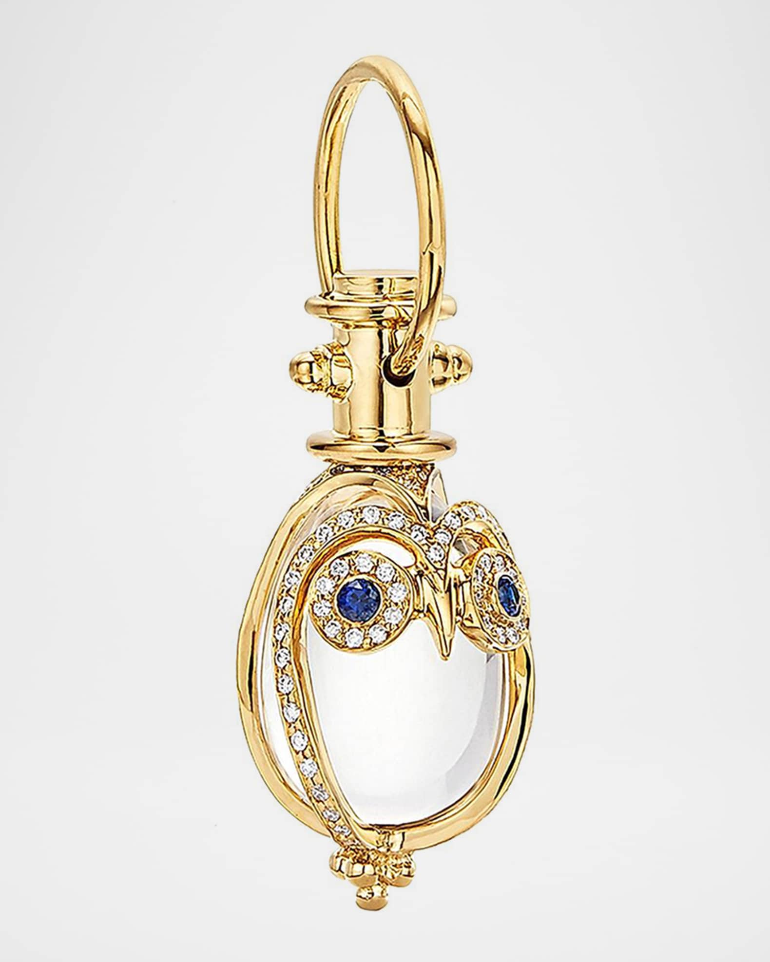 Temple St. Clair Tree Of Life 18K Rock Crystal, Diamond and Sapphire ...