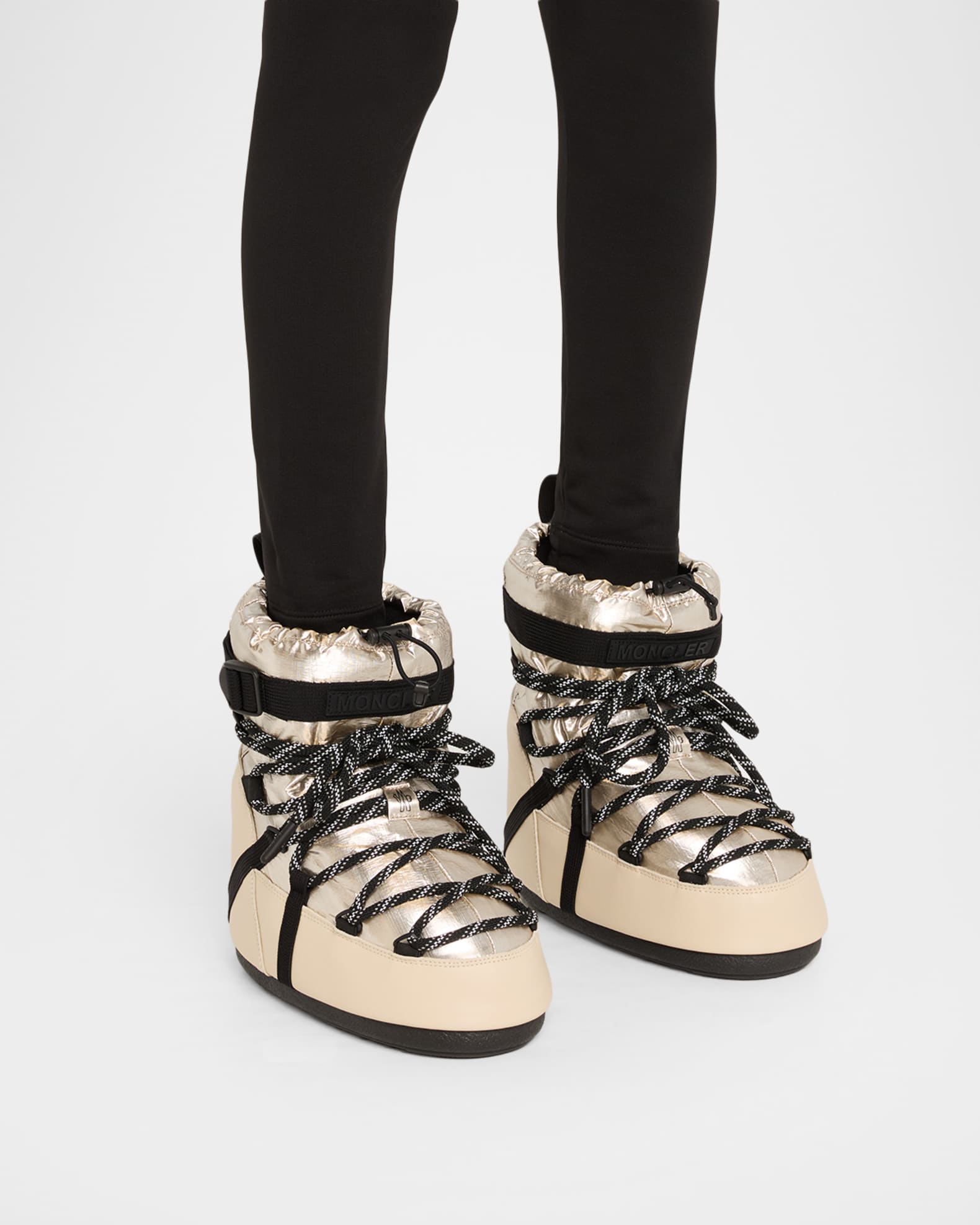 Moncler x Moon Boot Icon Low Padded Snow Boots | Neiman Marcus