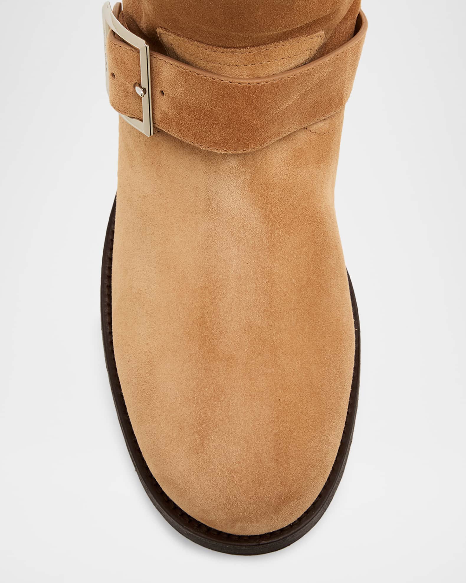 Jimmy Choo Biker Mid Suede Boots | Neiman Marcus