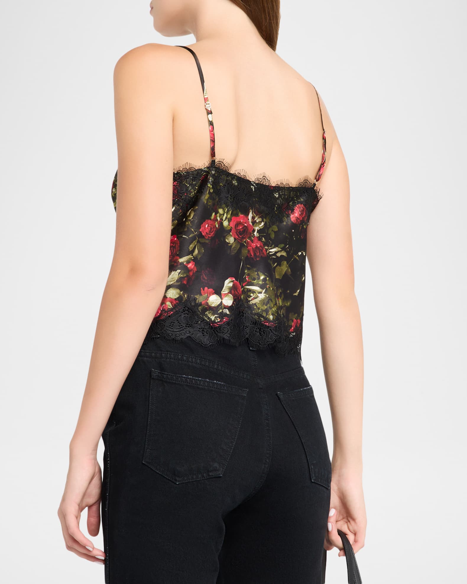 L'Agence Kimber Lace Inset Camisole | Neiman Marcus