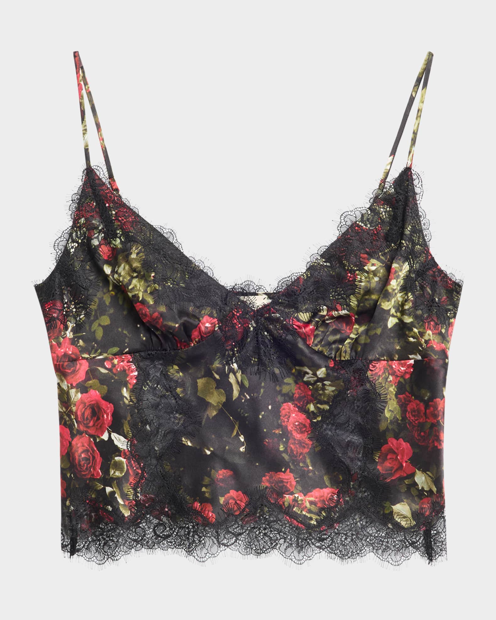 L'Agence Kimber Lace Inset Camisole | Neiman Marcus