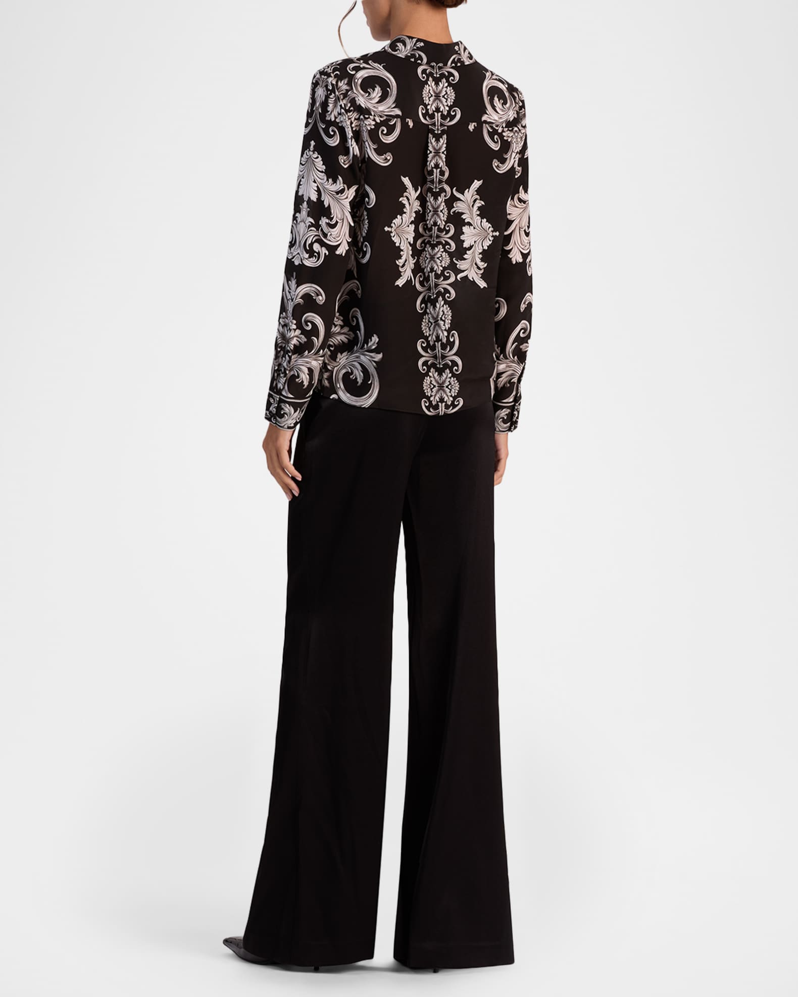 Alice + Olivia Winter's Tale Willa Placket Top | Neiman Marcus