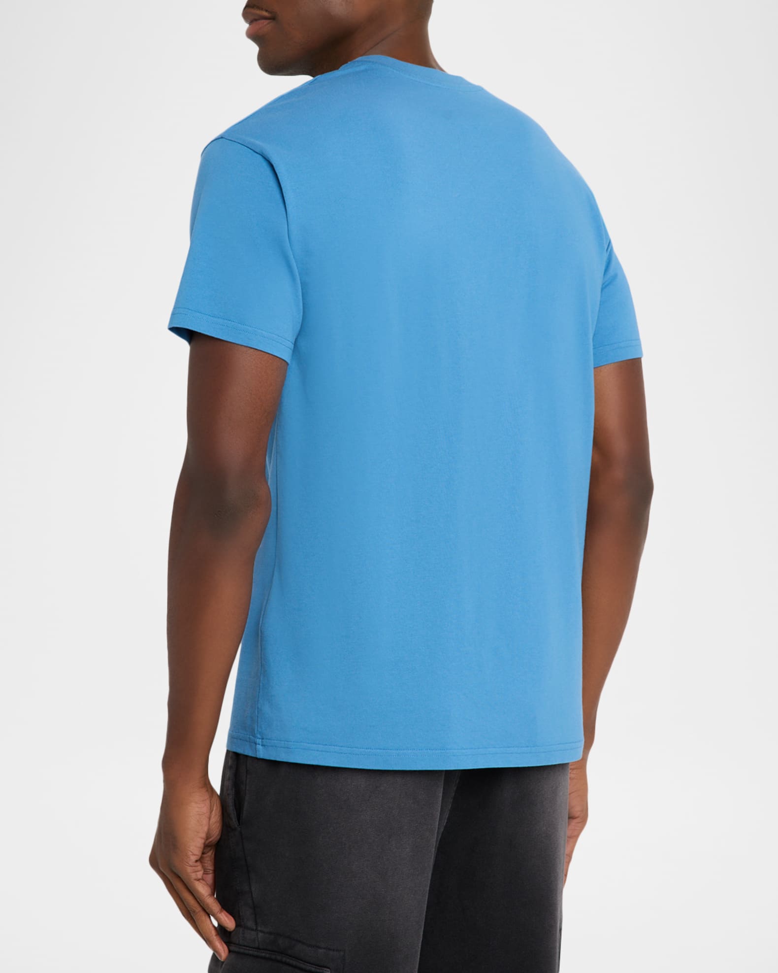 Givenchy Men's Tonal Grosgrain Label Crewneck T-Shirt | Neiman Marcus