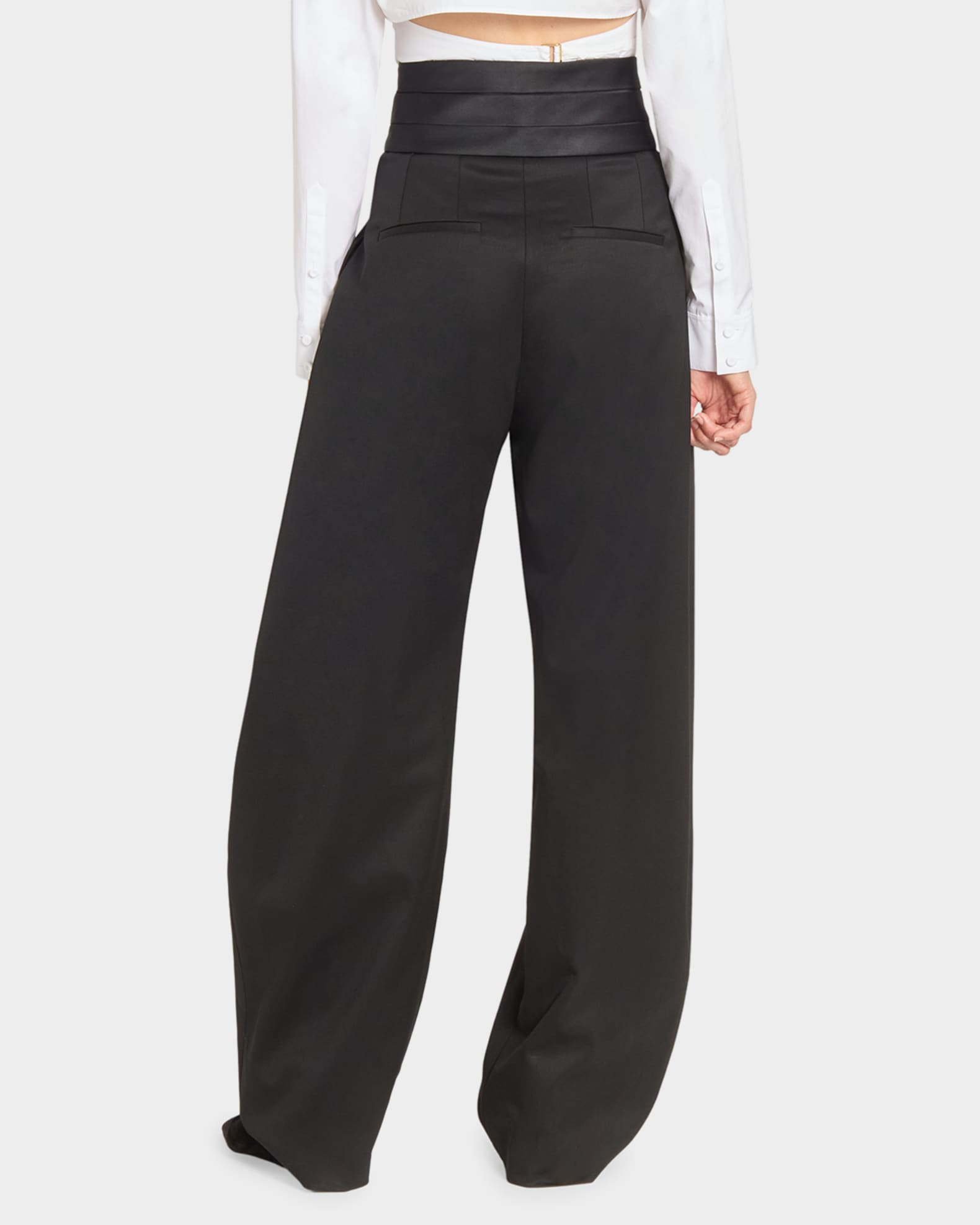 ALAIA Tux Round Pants | Neiman Marcus