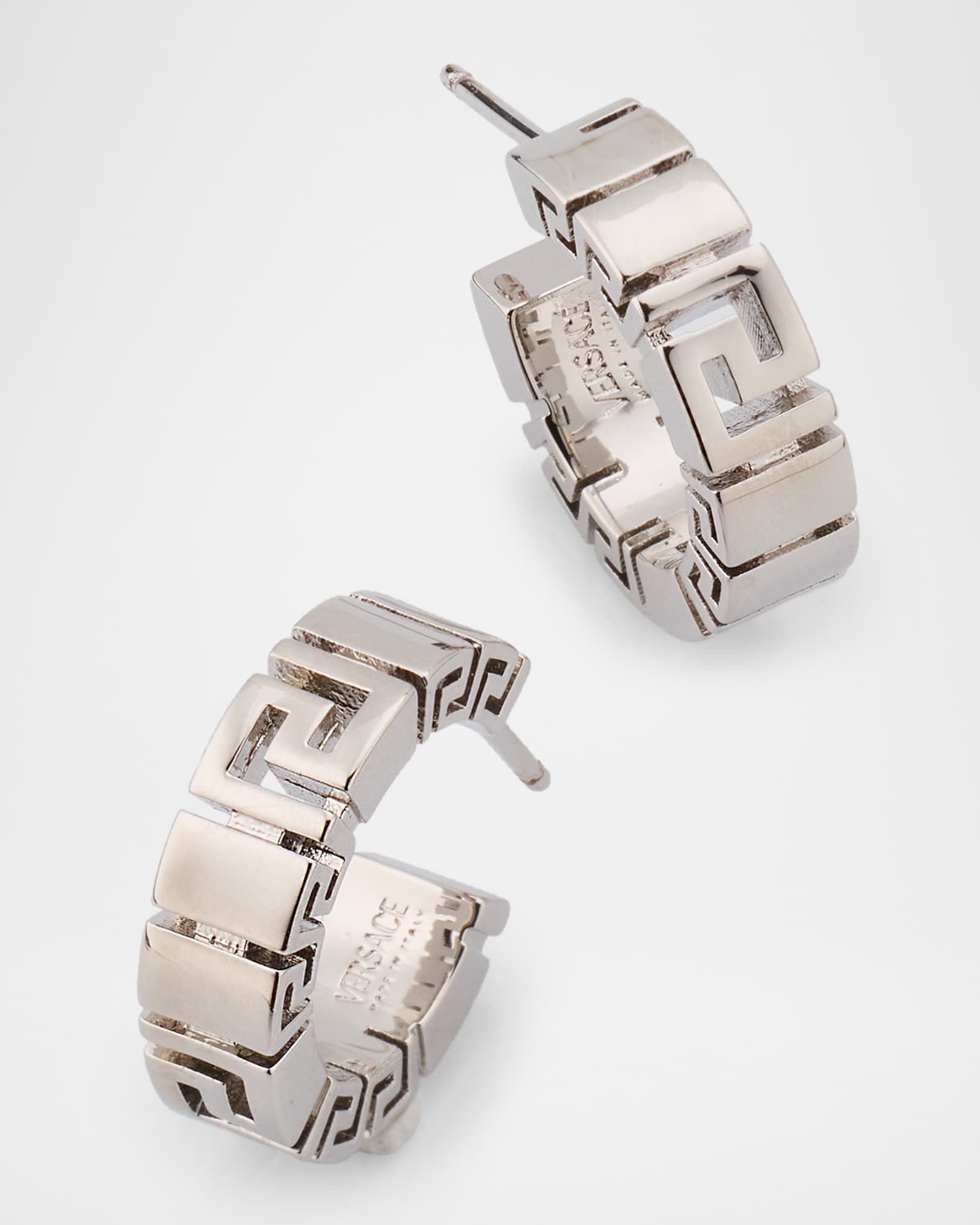 Versace Greca Hoop Earrings | Neiman Marcus