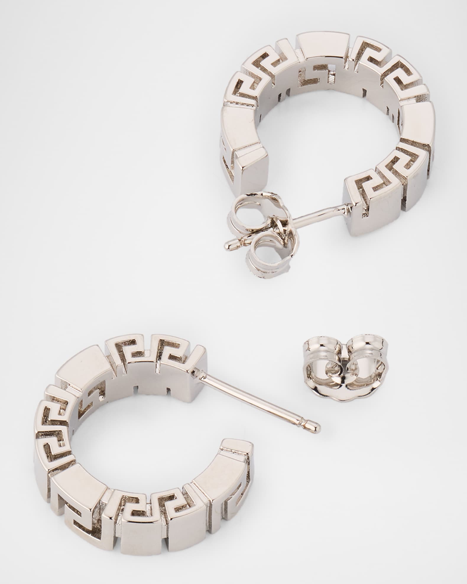 Versace Greca Hoop Earrings | Neiman Marcus