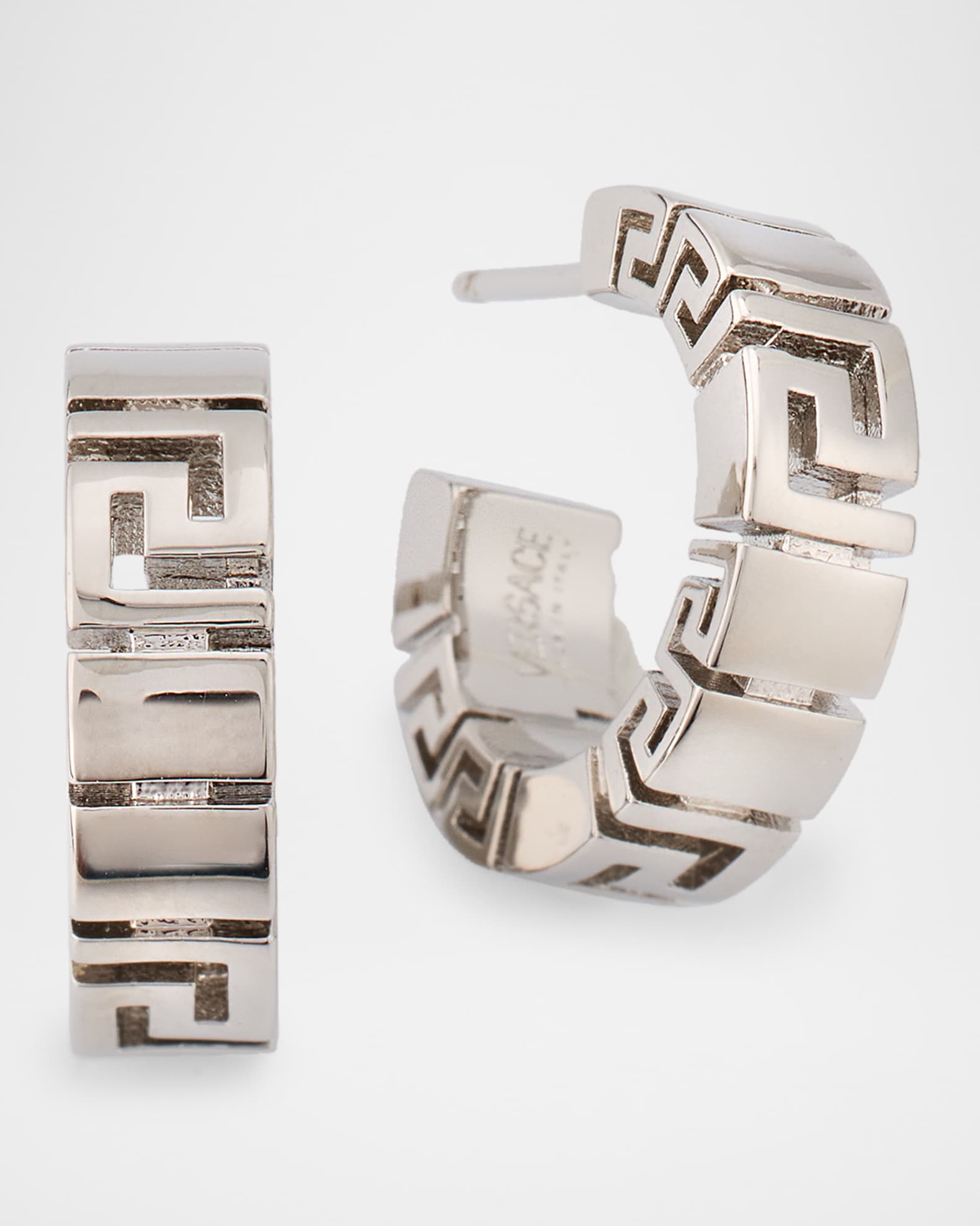 Versace Greca Hoop Earrings | Neiman Marcus