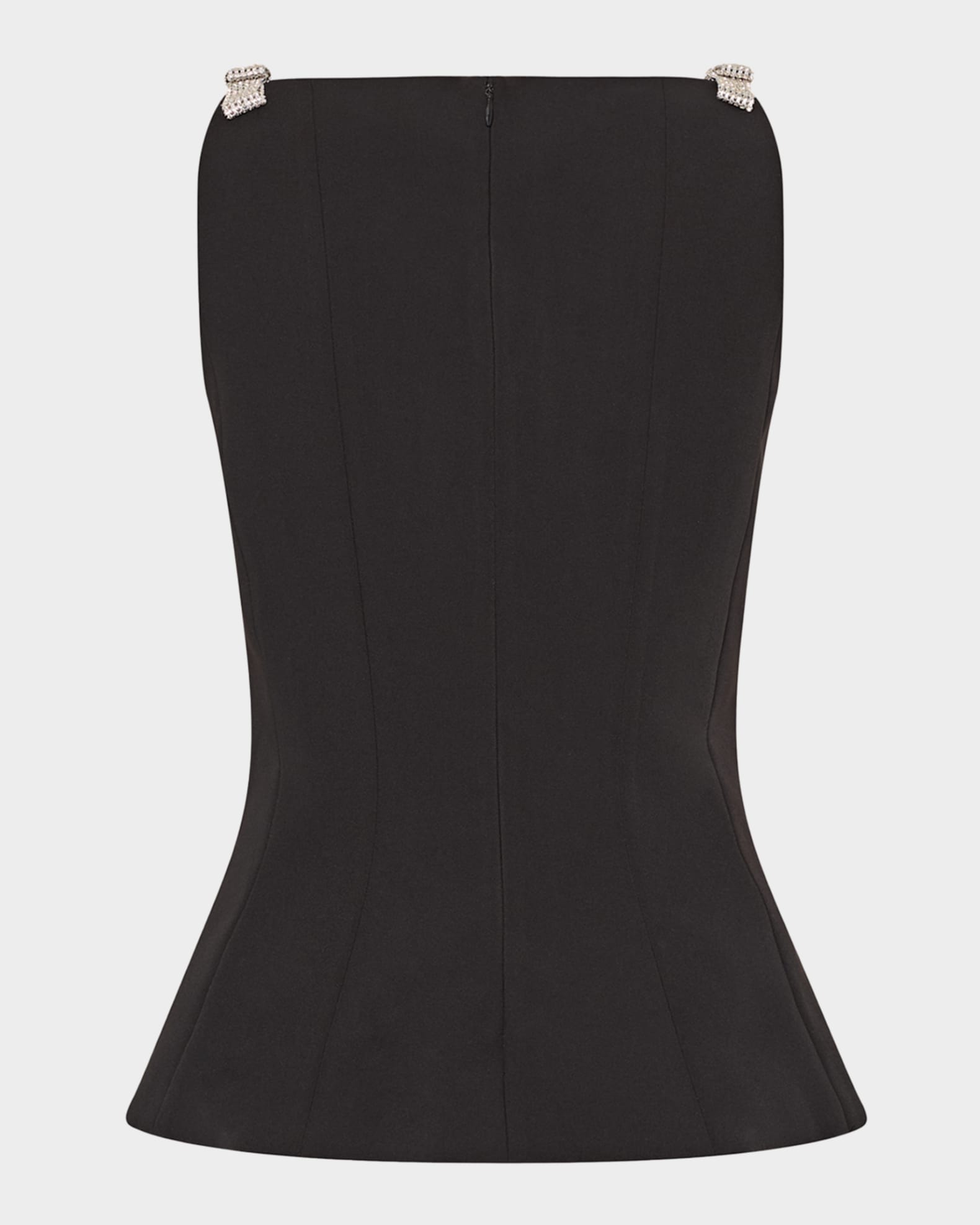 Milly Ruby Crystal-Bow Sleeveless Cady Top | Neiman Marcus