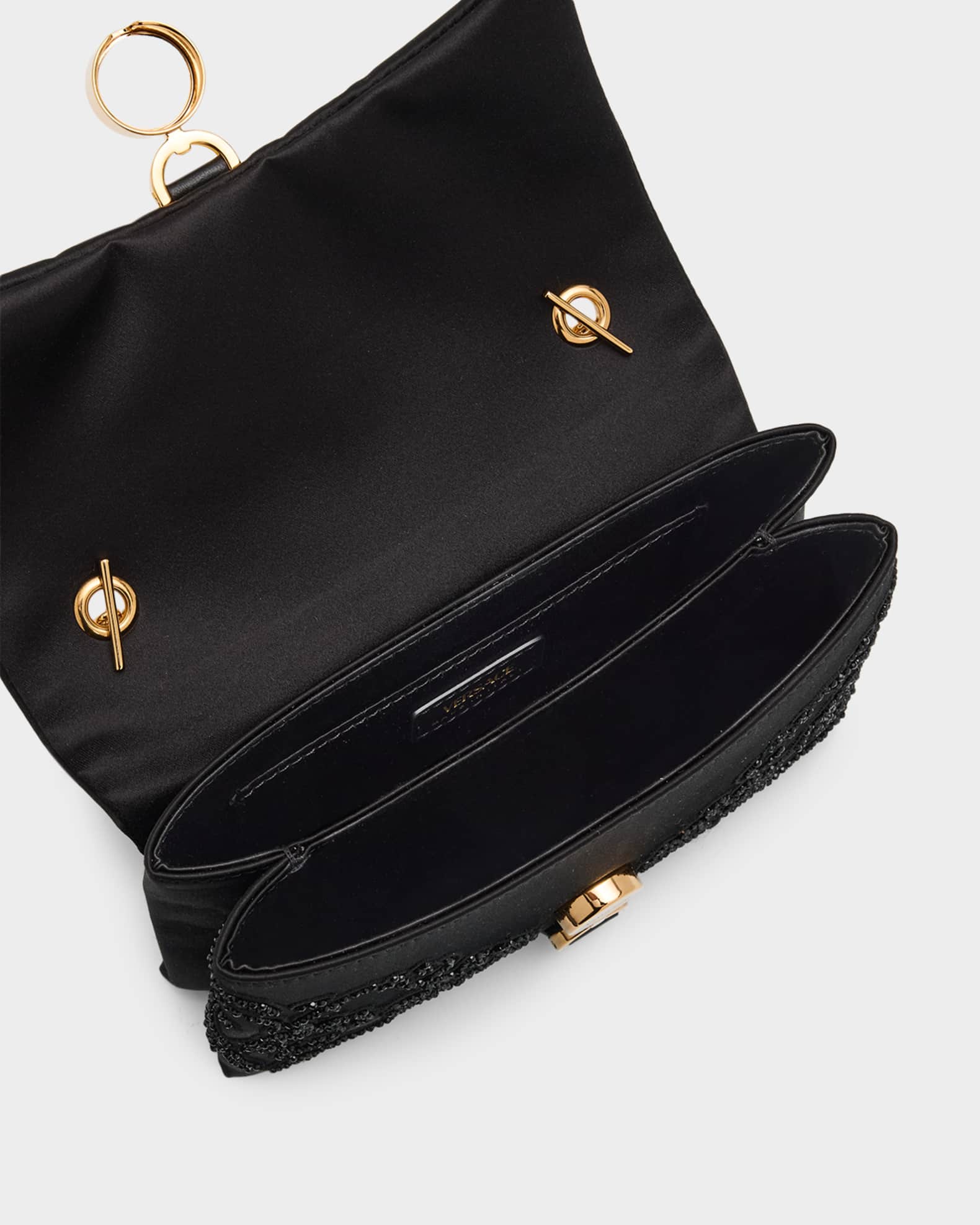Versace Medusa 95 Beaded Satin Crossbody Bag | Neiman Marcus