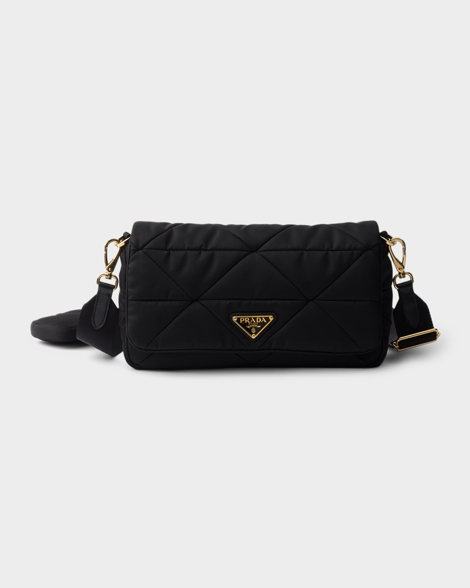 Prada Padded Re-Nylon Shoulder Bag | Neiman Marcus