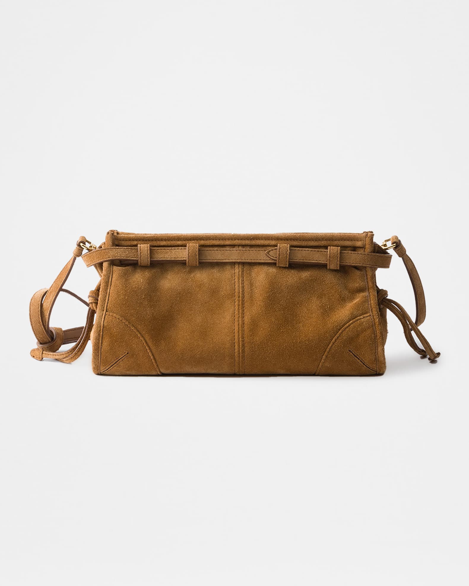 Prada Bonnie Small Suede East-West Shoulder Bag | Neiman Marcus