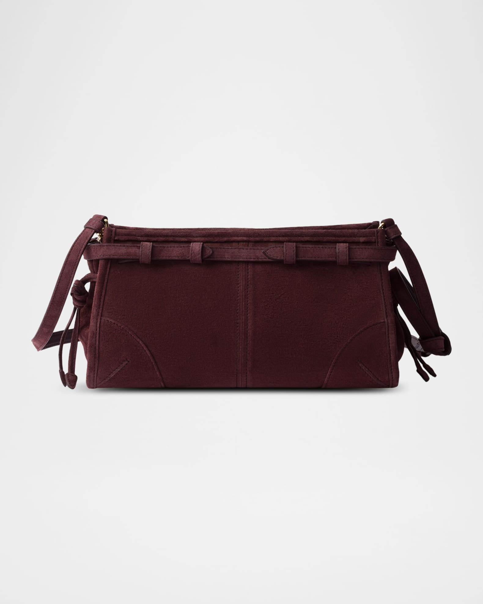 Bonnie Small Suede East-West Shoulder Bag | Neiman Marcus