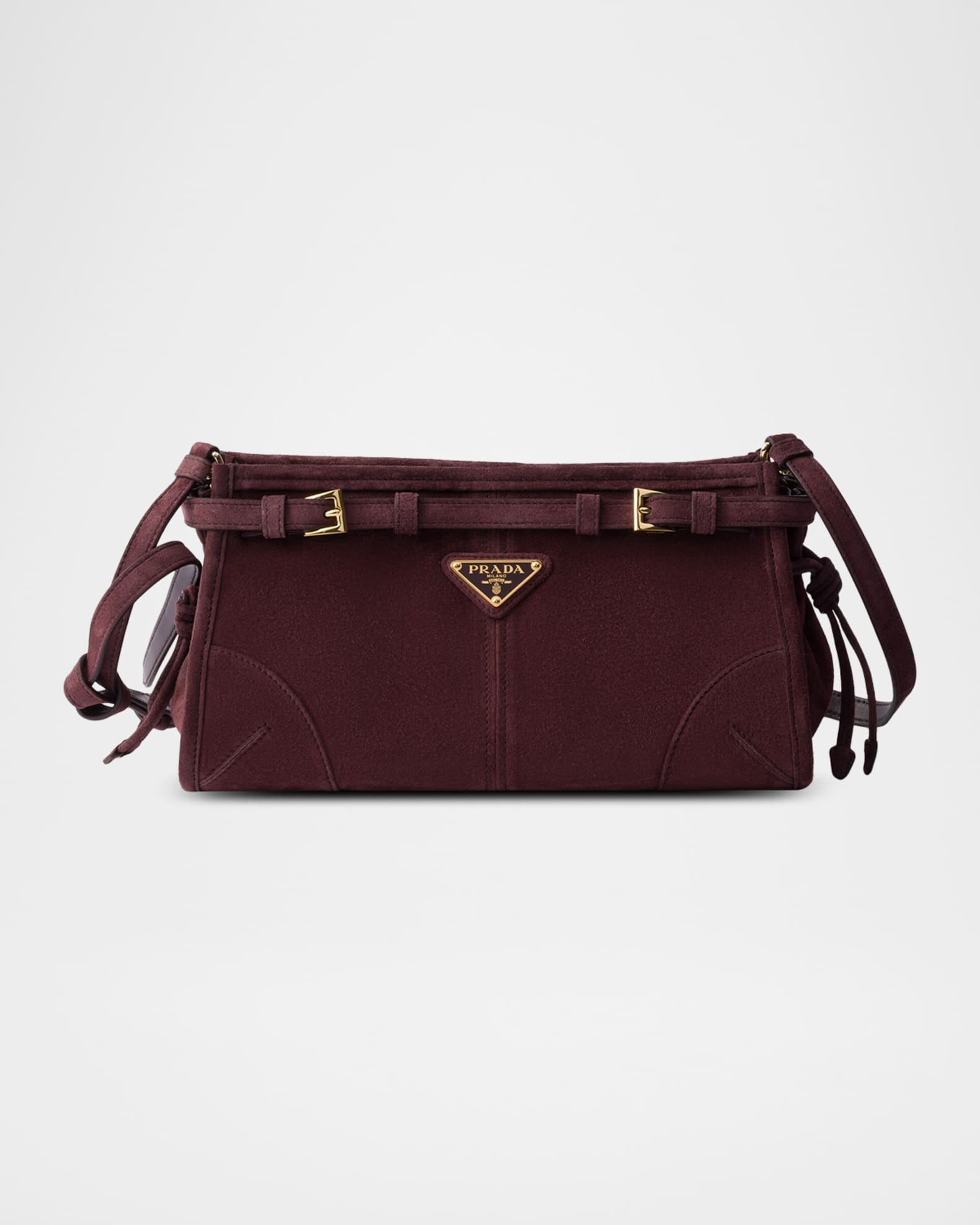 Bonnie Small Suede East-West Shoulder Bag | Neiman Marcus